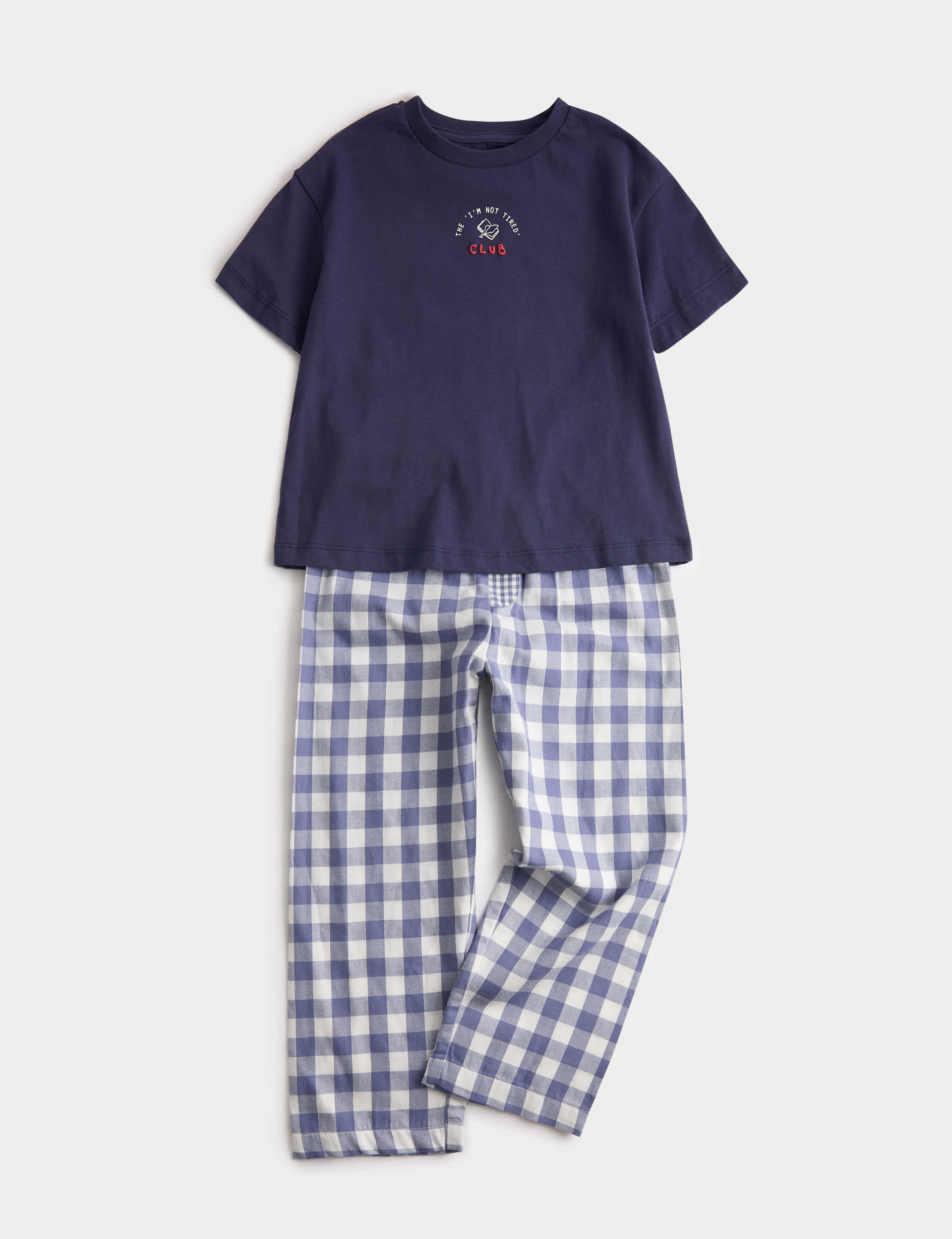 Pure Cotton I'm Not Tired Club Pyjamas (1-8 Yrs) | M&S