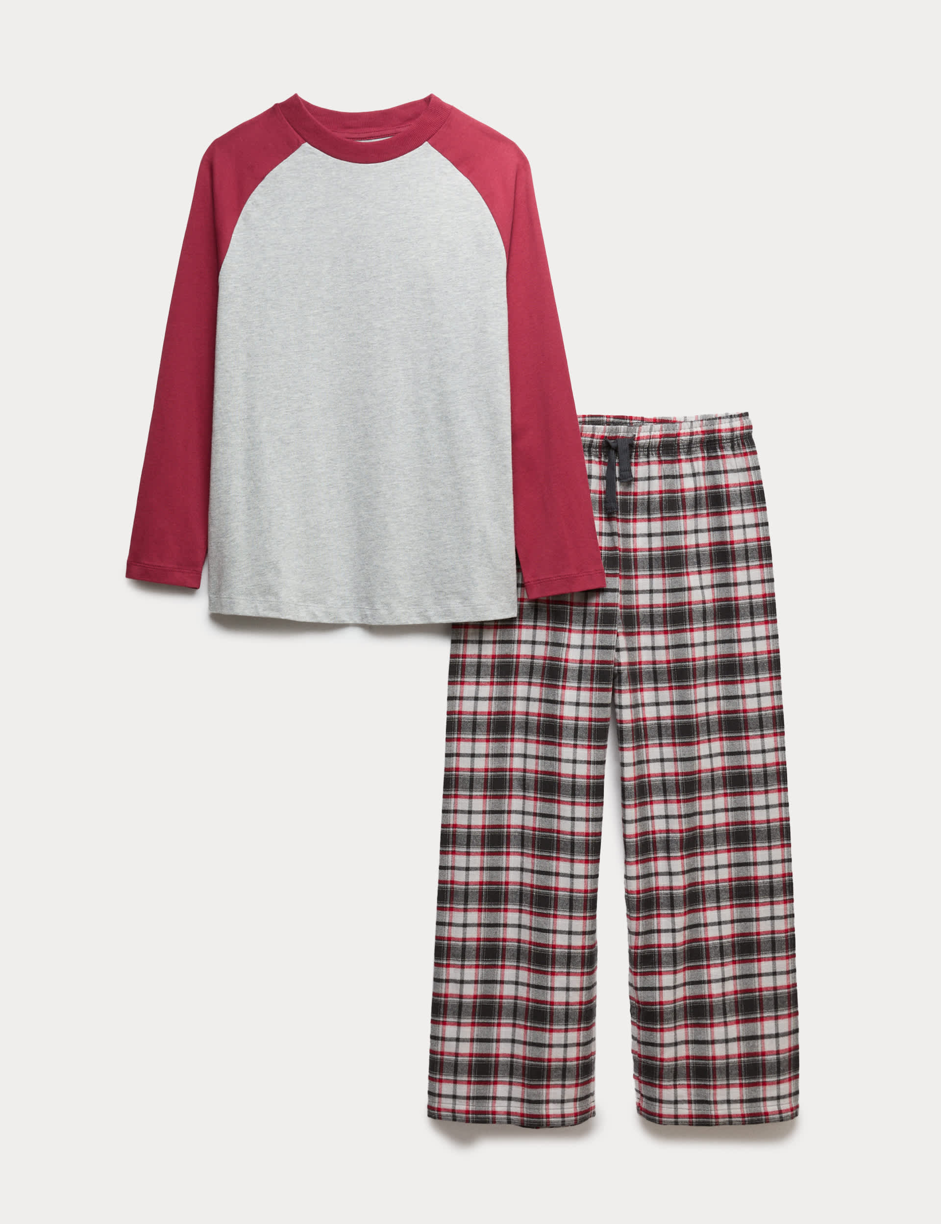 Pure Cotton Checked Pyjamas (3-16 Yrs) | M&S | M&S