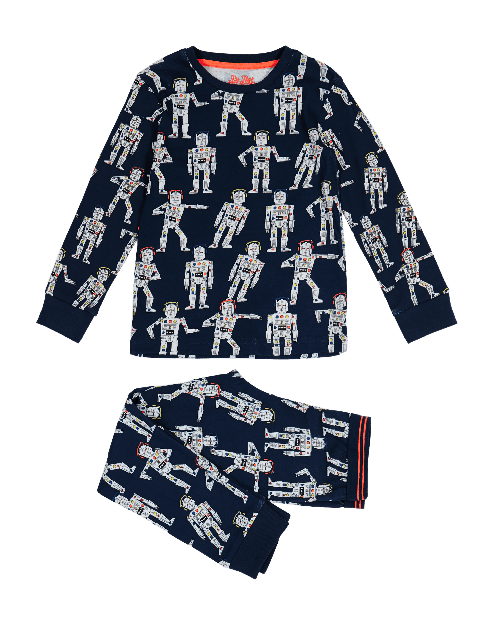 Pure Cotton Robot Print Pyjamas (1-8 Years) | M&S