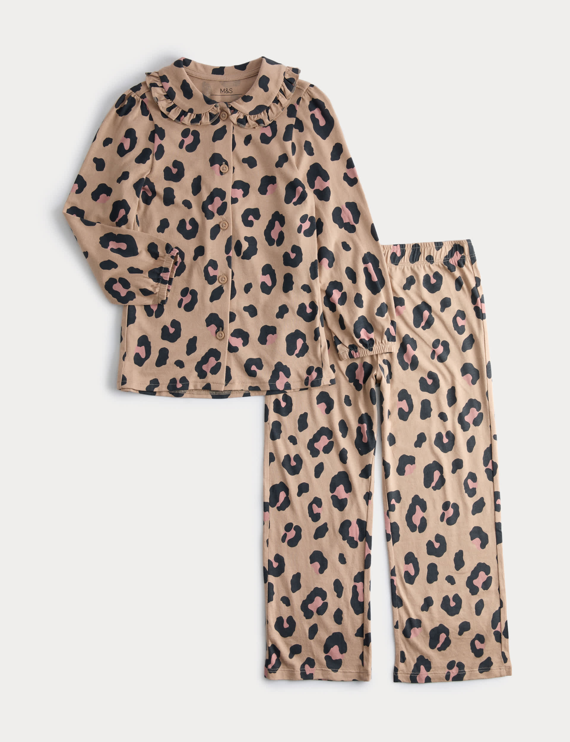 Cotton Modal Blend Leopard Print Pyjamas (1-8 Yrs) | M&S | M&S