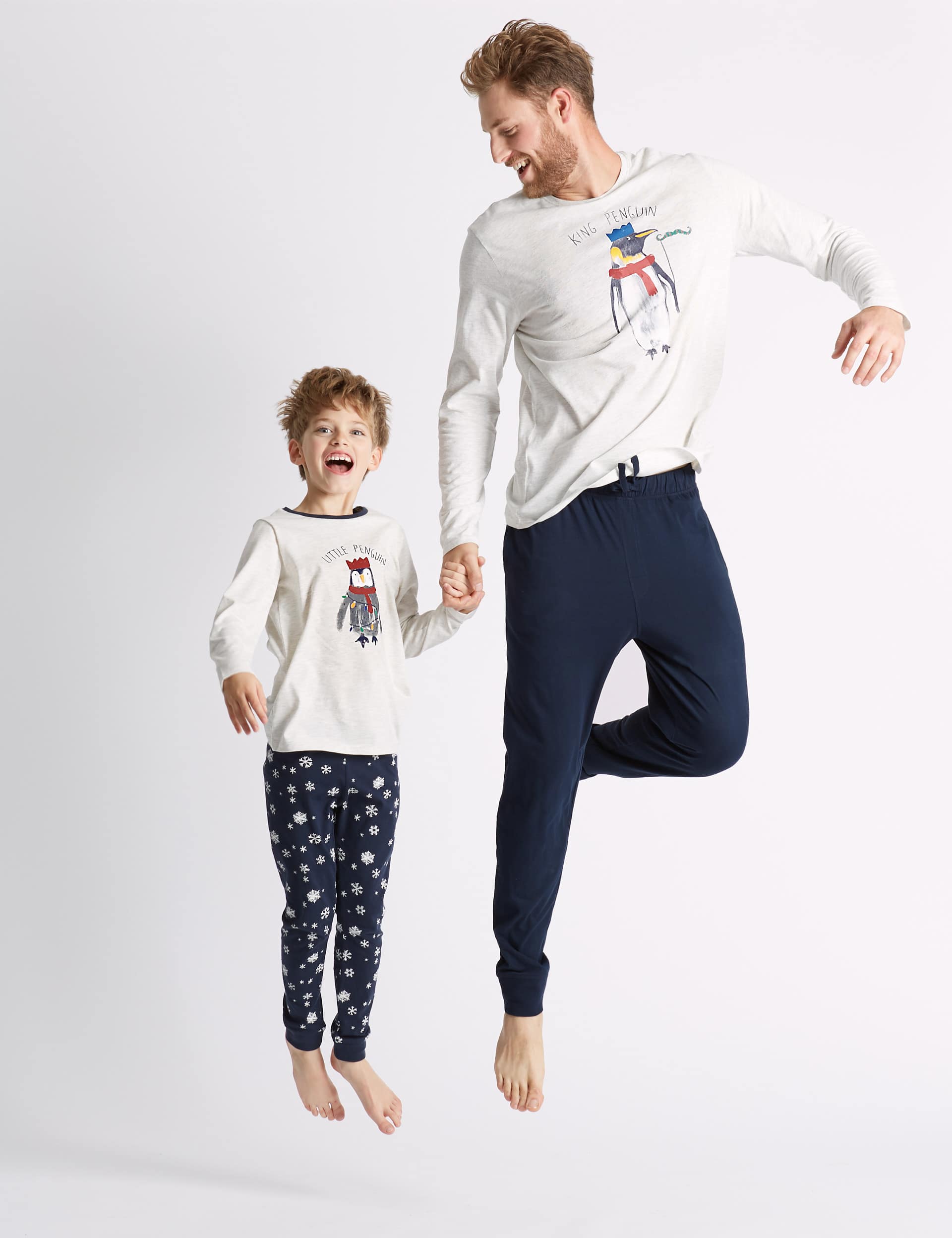 Mini Me Penguin Pyjamas (1-16 Years) | M&S IE