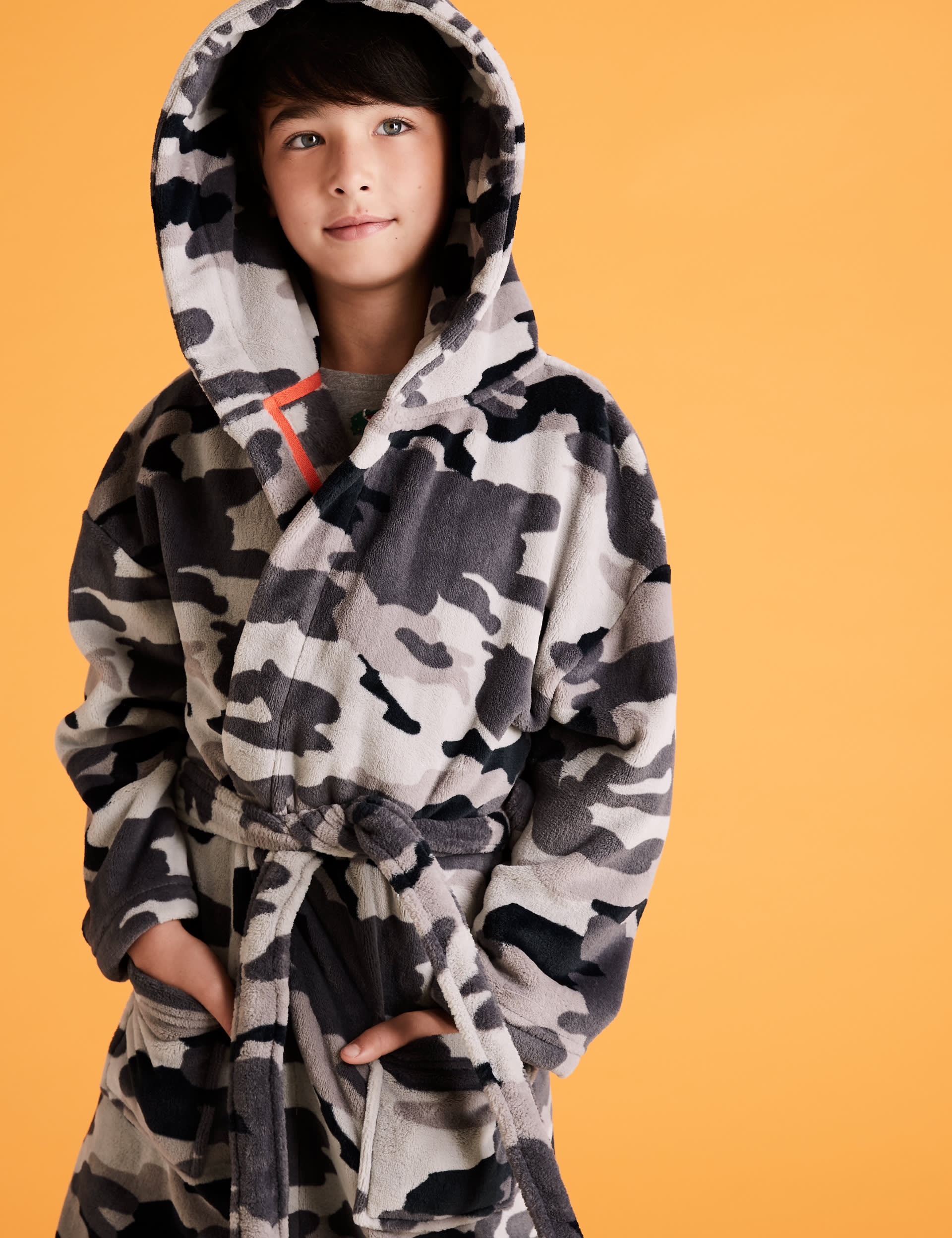 Fleece Camouflage Dressing Gown (6-16 Yrs) | M&S IE