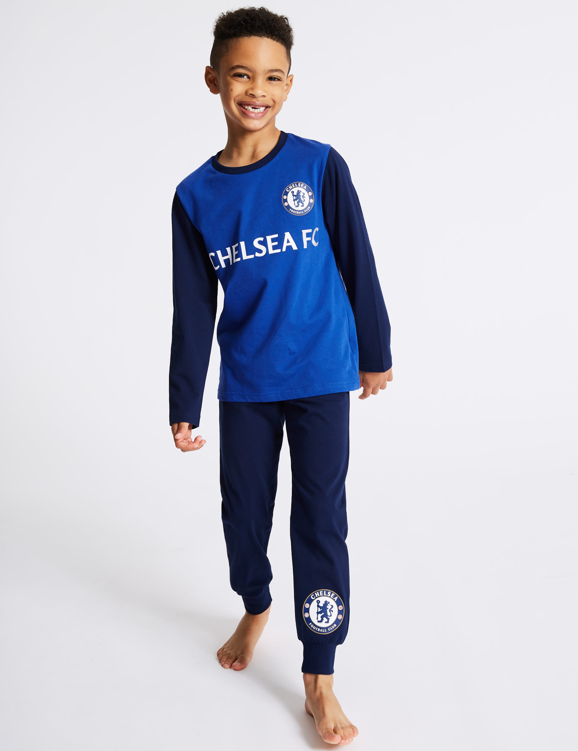 Pure Cotton Chelsea FC™ Pyjamas (3-16 Years) | M&S IE