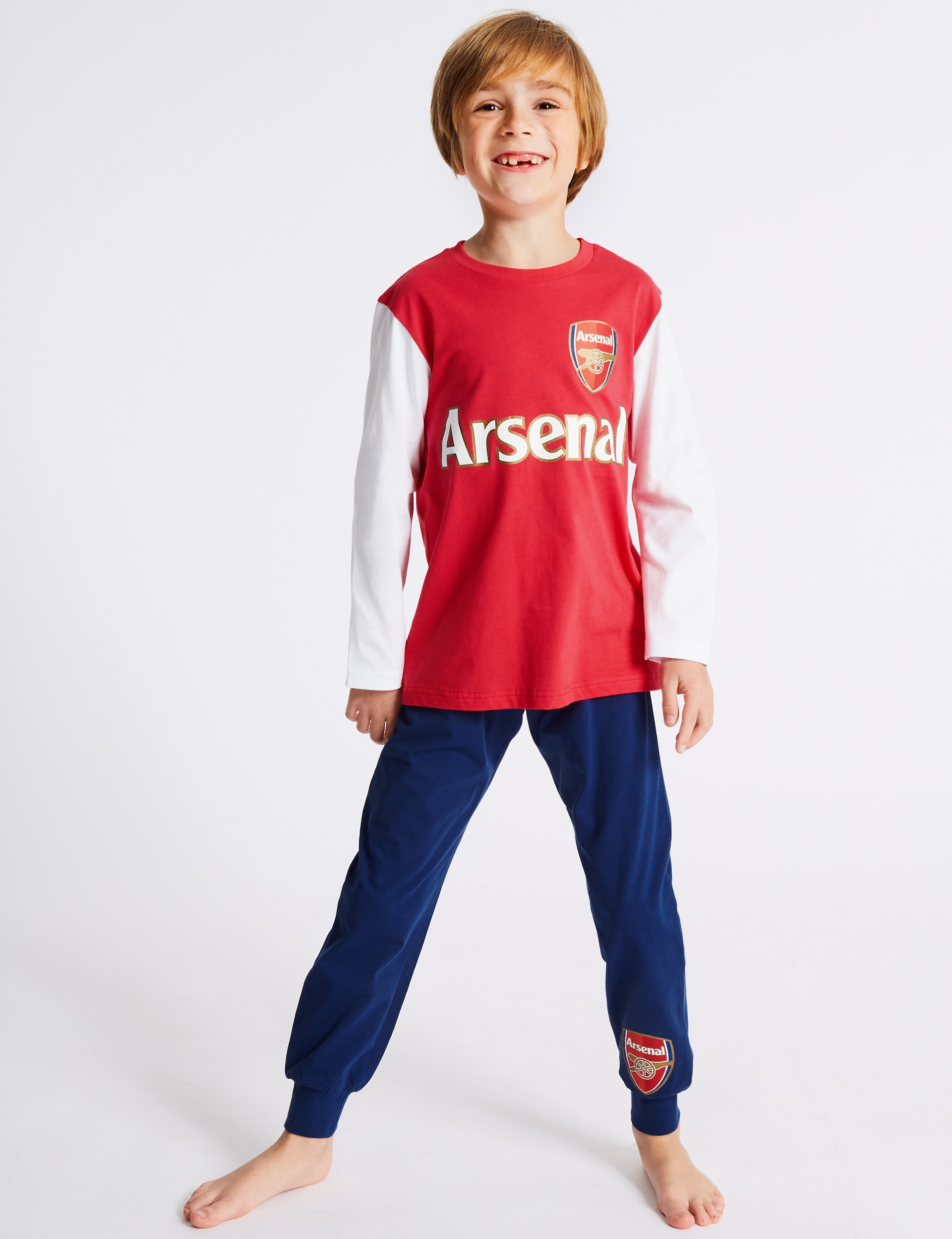 Arsenal FC™ Pure Cotton Pyjamas (3-16 Years) | M&S
