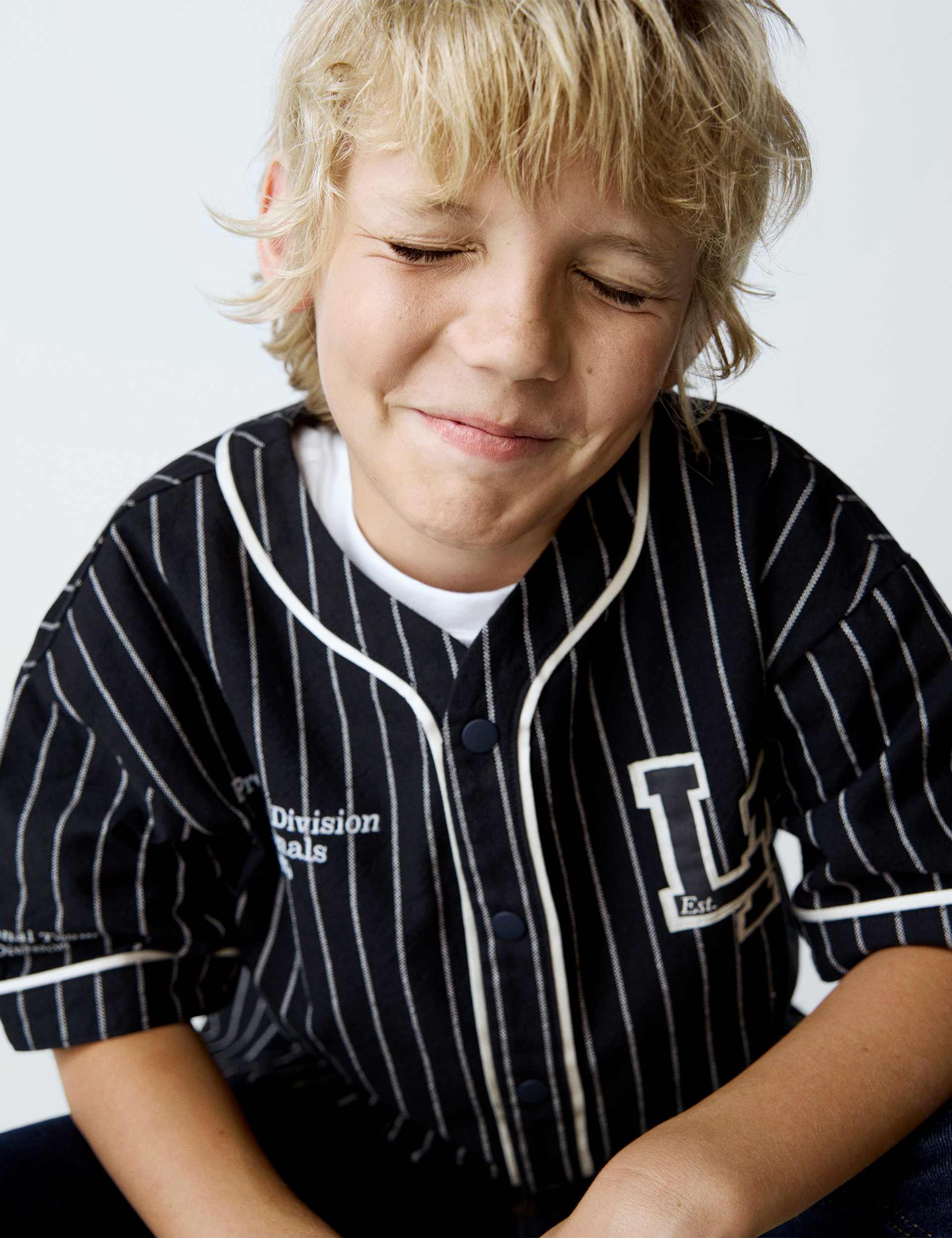 Pure Cotton Striped Baseball Shirt (6-16 Yrs) | M&S | M&S