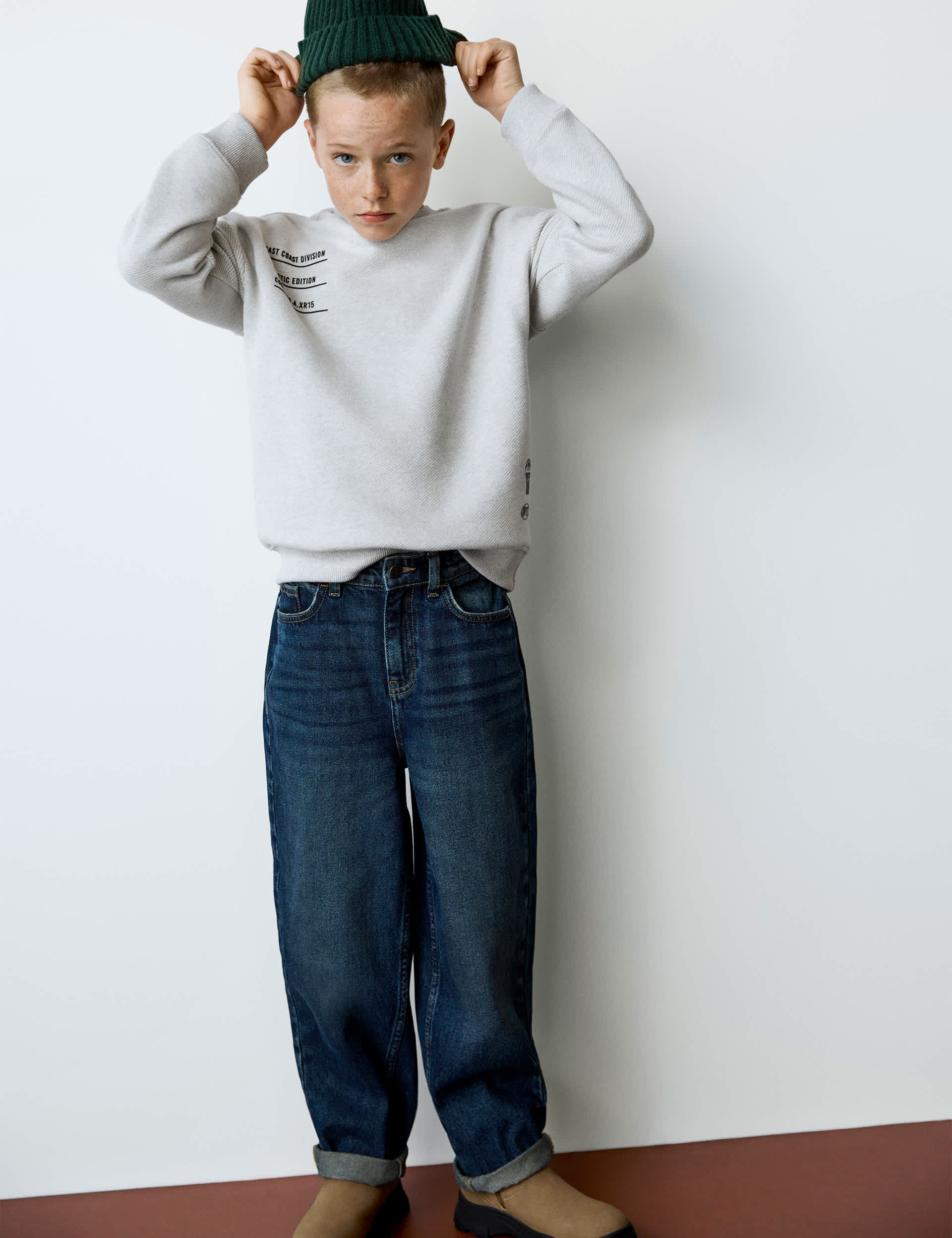 Kids’ Barrel-Leg Jeans at M&S