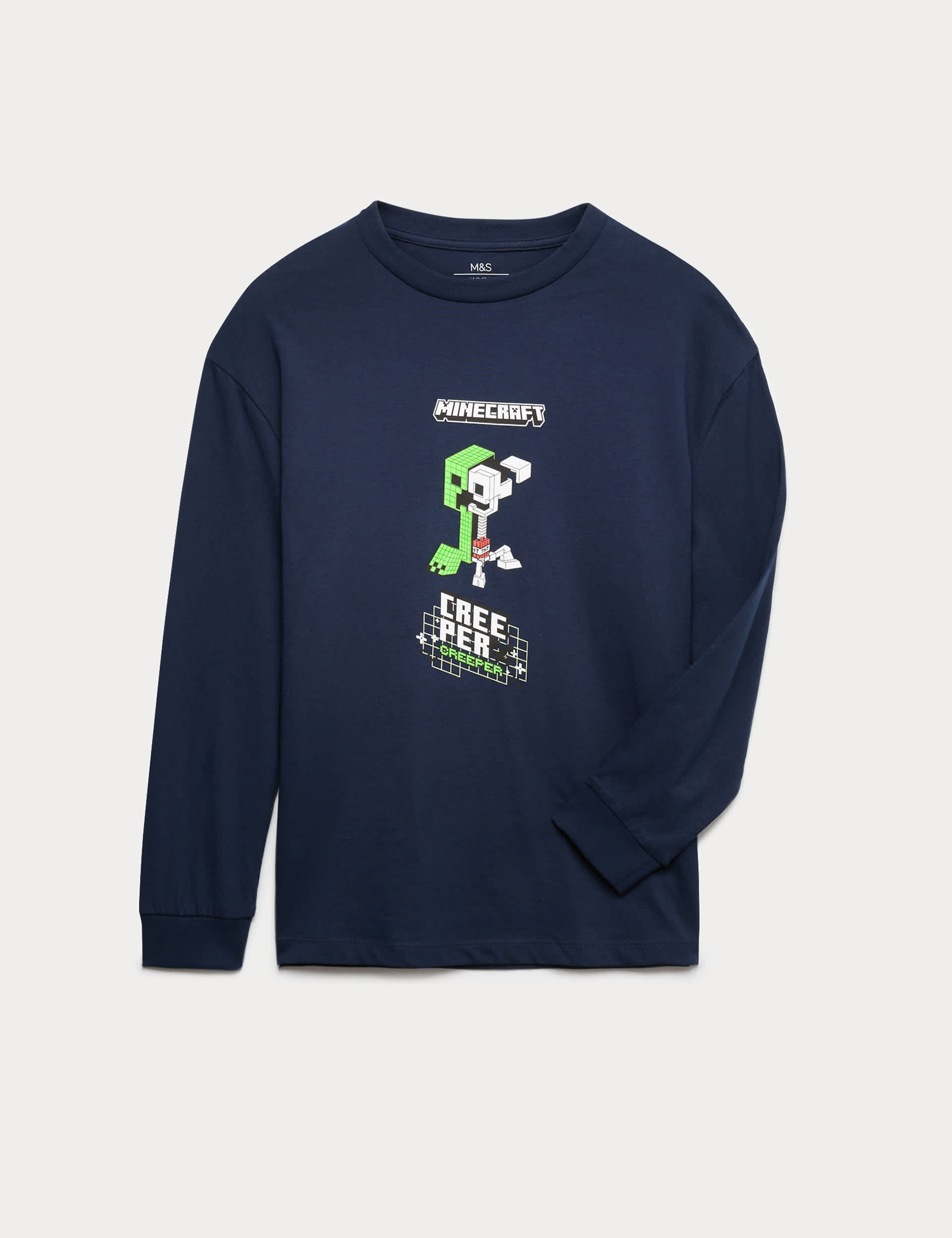 Pure Cotton Minecraft™ Top (6-16 Yrs) | M&S | M&S