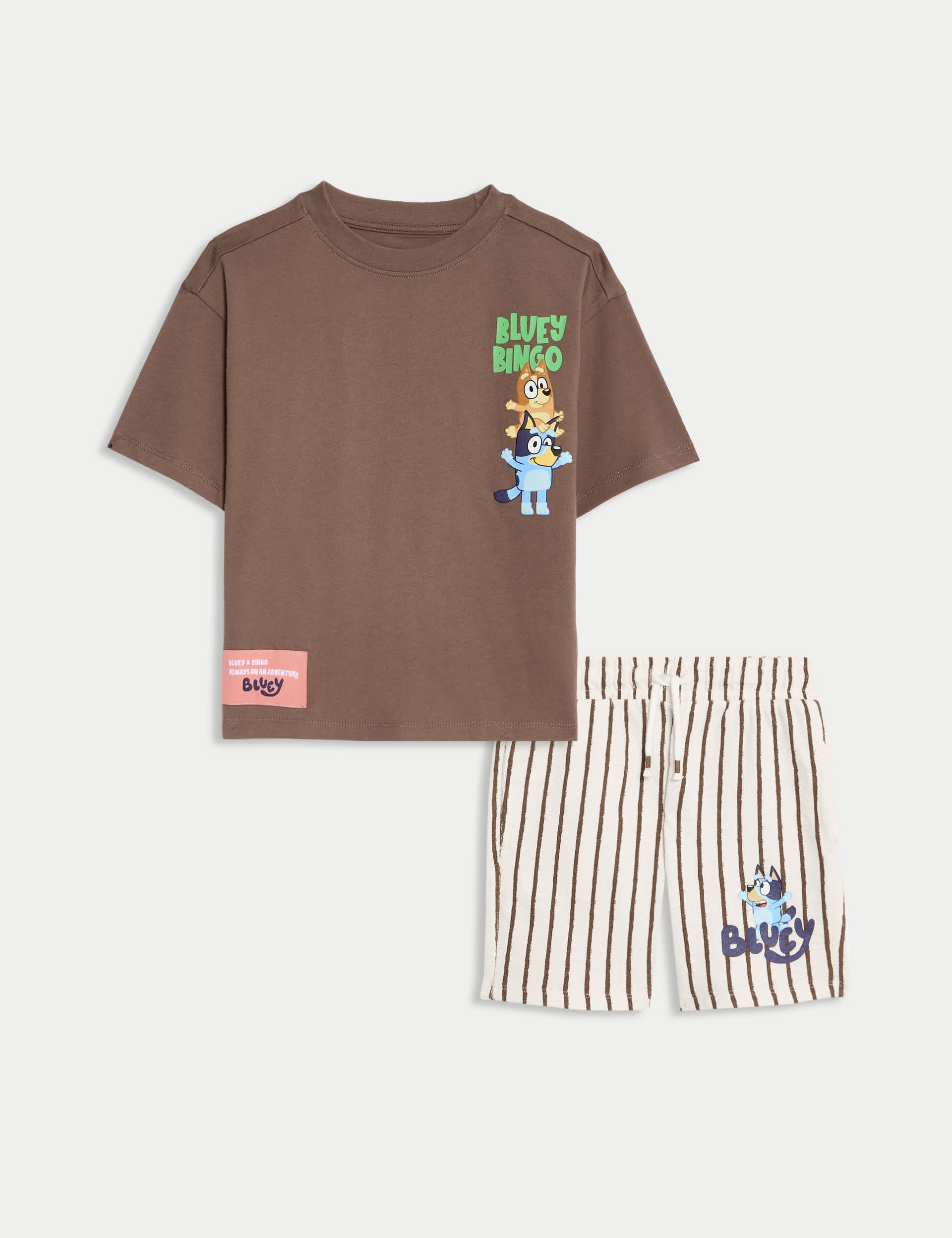 2pc Pure Cotton Bluey™ Top & Bottom Outfit (2-8 Yrs) | M&S | M&S IE