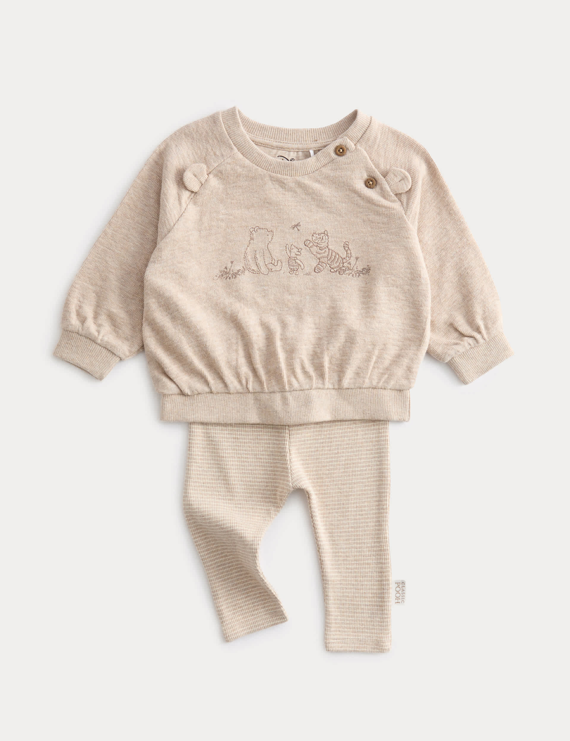 2pc Cotton Rich Winnie the Pooh & Friends™ Outfit (7lbs-12 Mths) | M&S ...