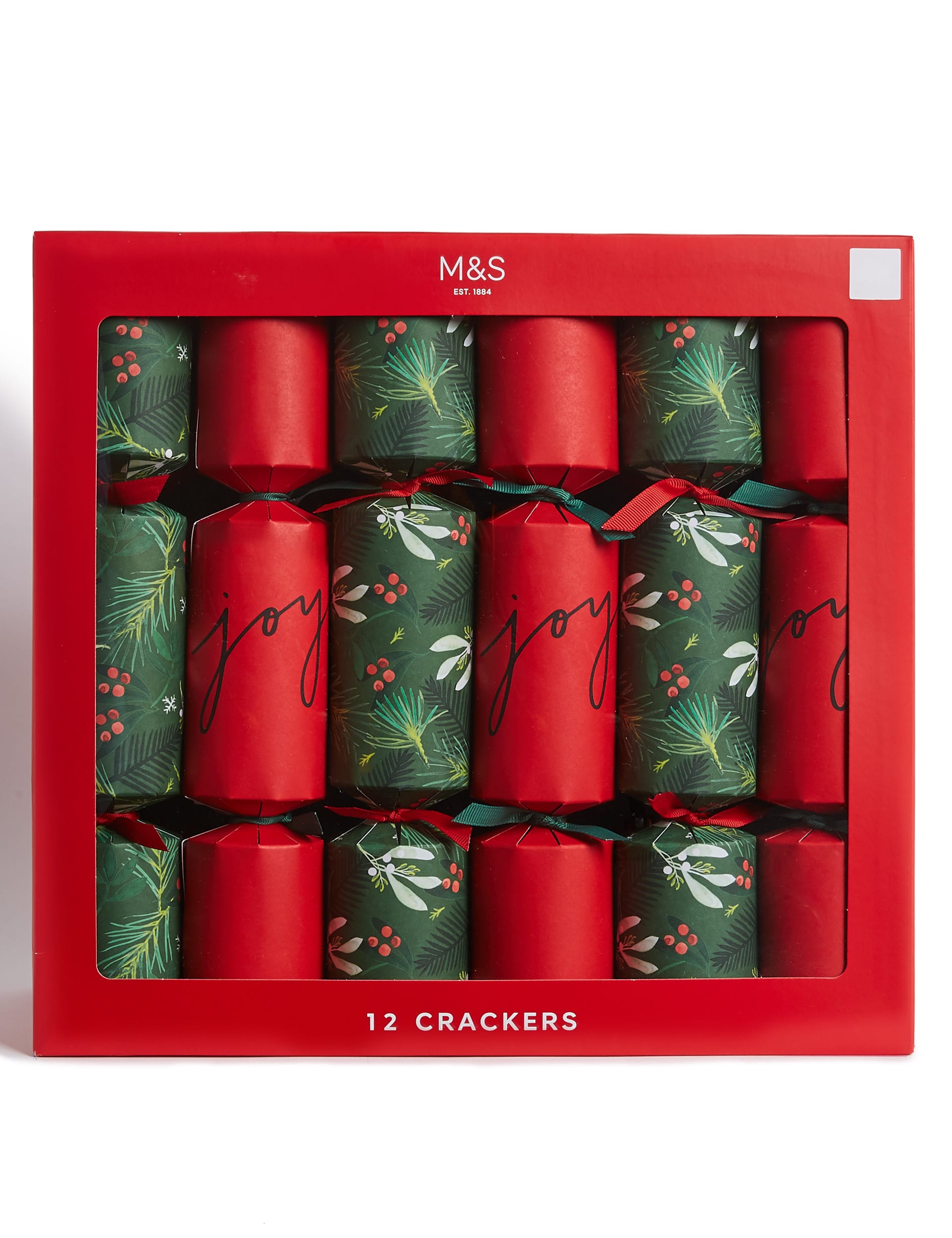 Joy Family Christmas Crackers Pack of 12 | M&S IE