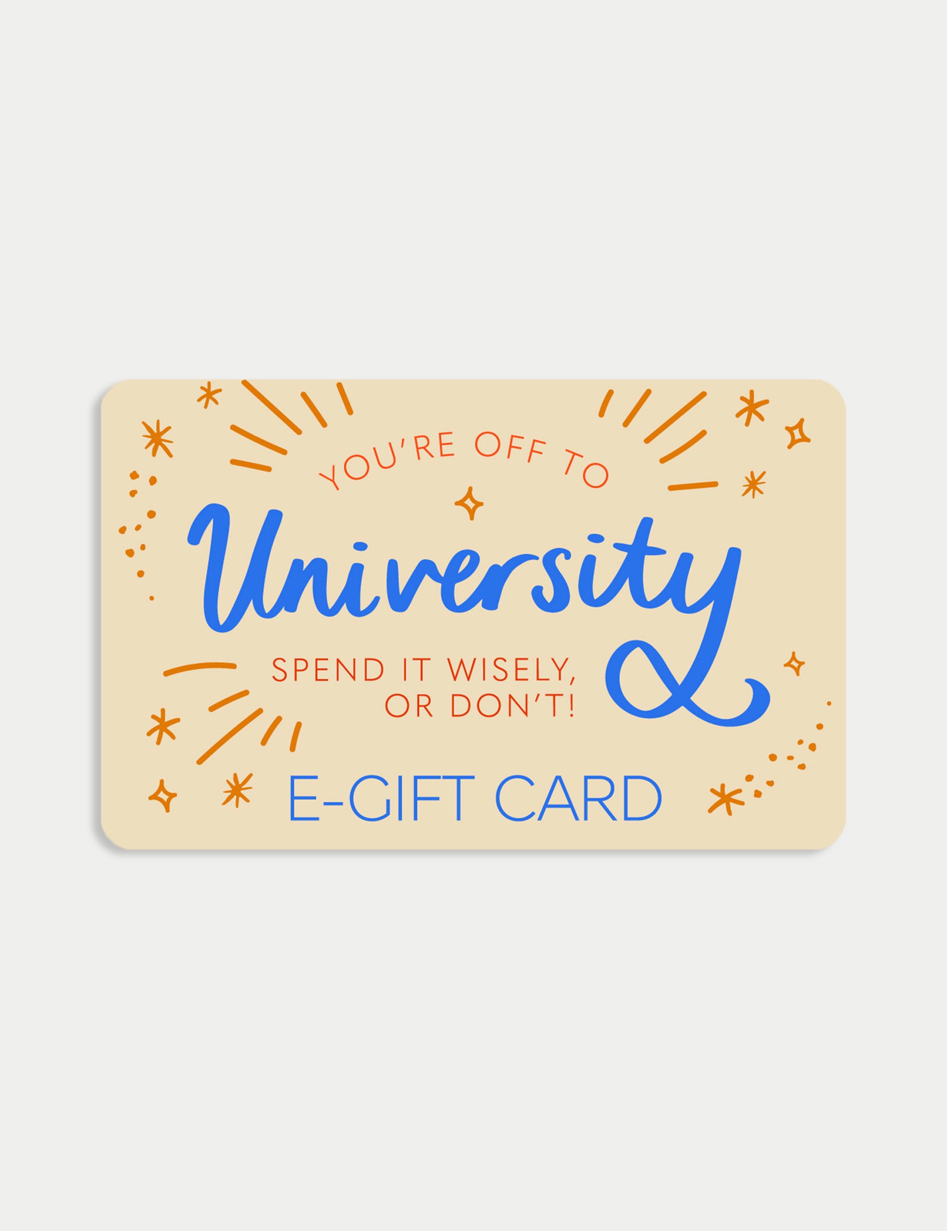 Off to University E-Gift Card | M&S