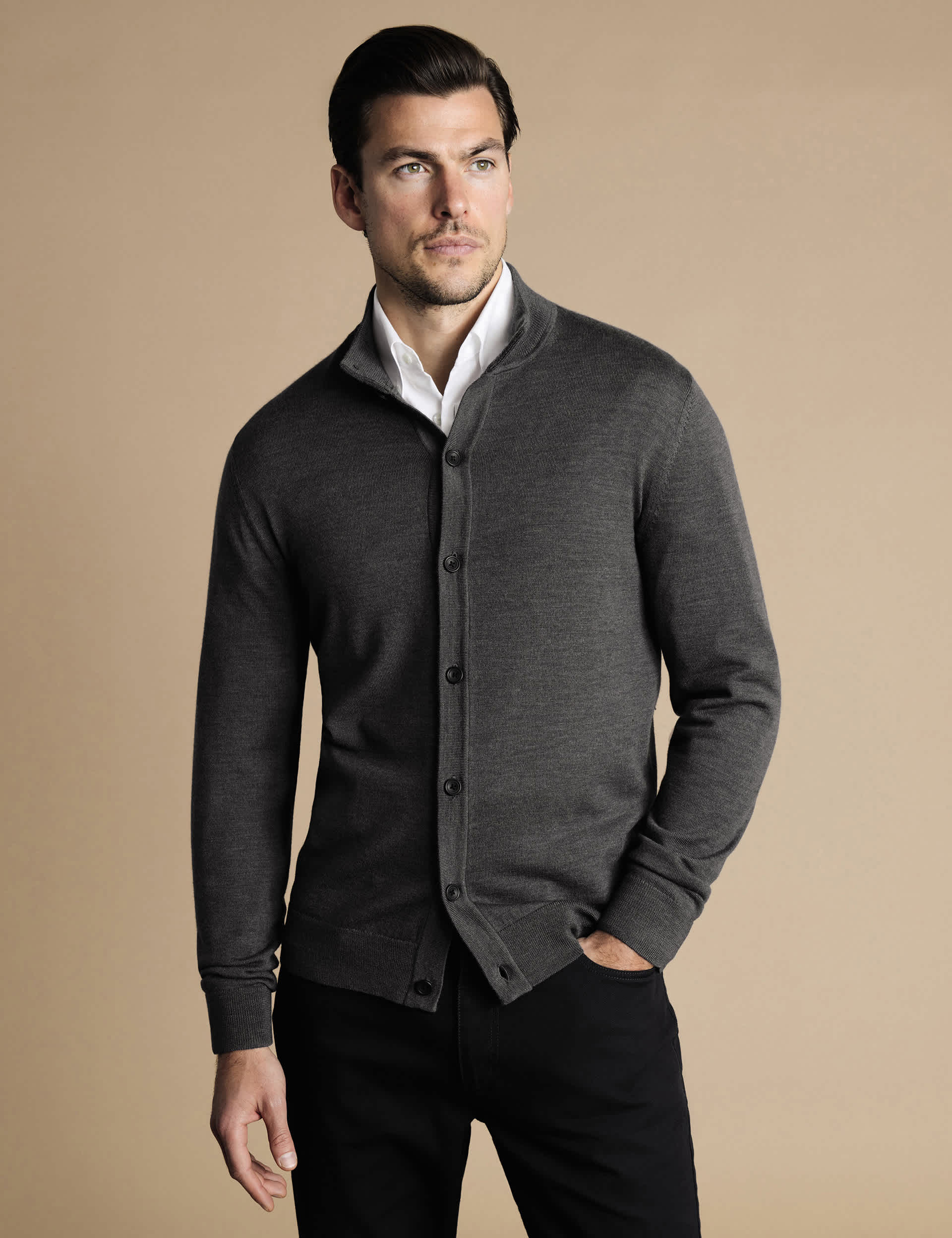 Men's Funnel-Neck Knitwear at M&S