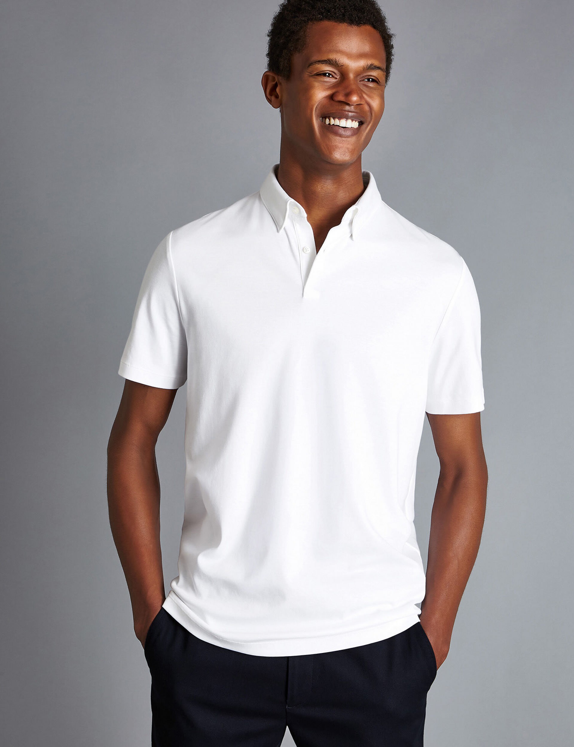 Men’s White Polo Shirts at M&S
