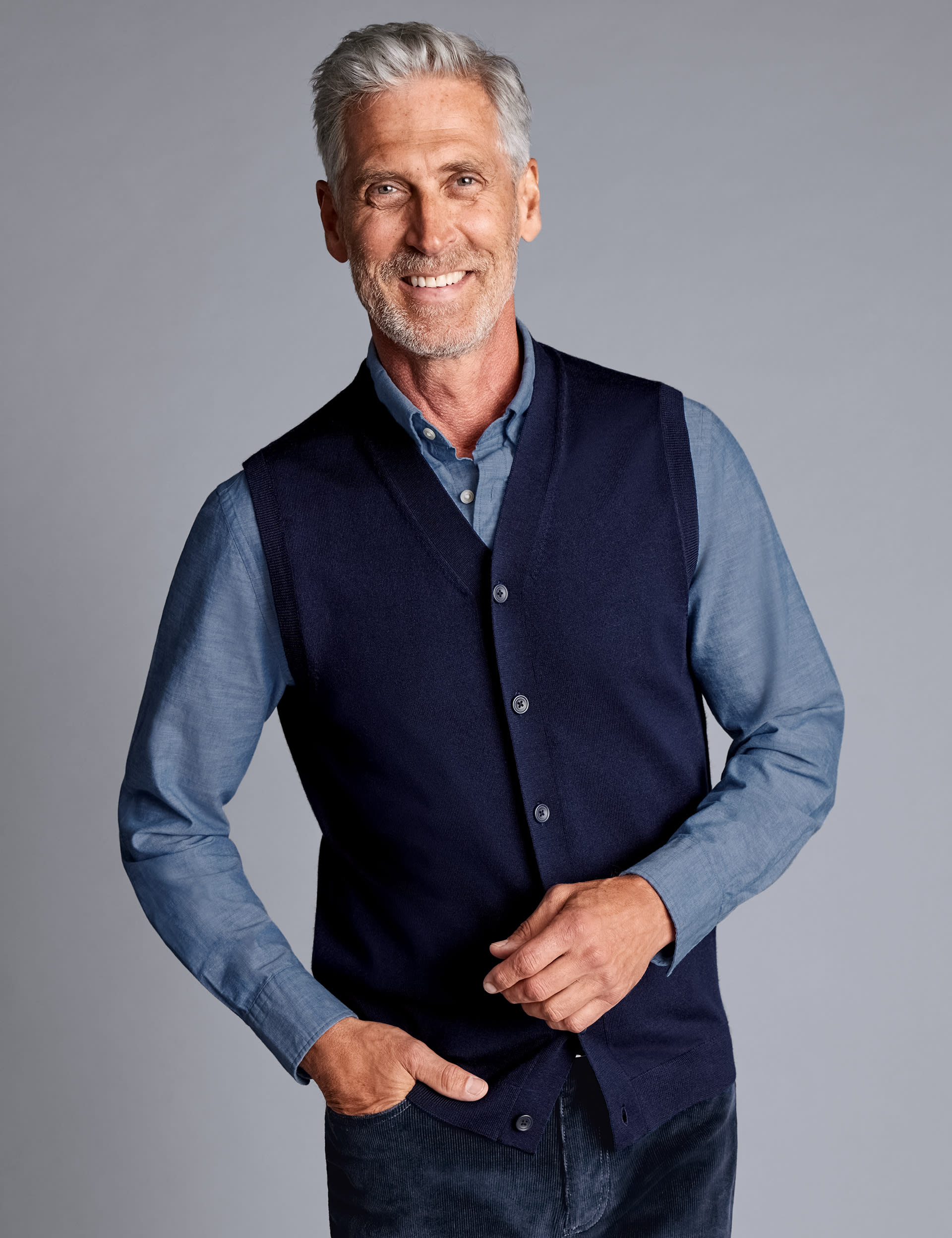 Men’s Navy Cardigans | M&S
