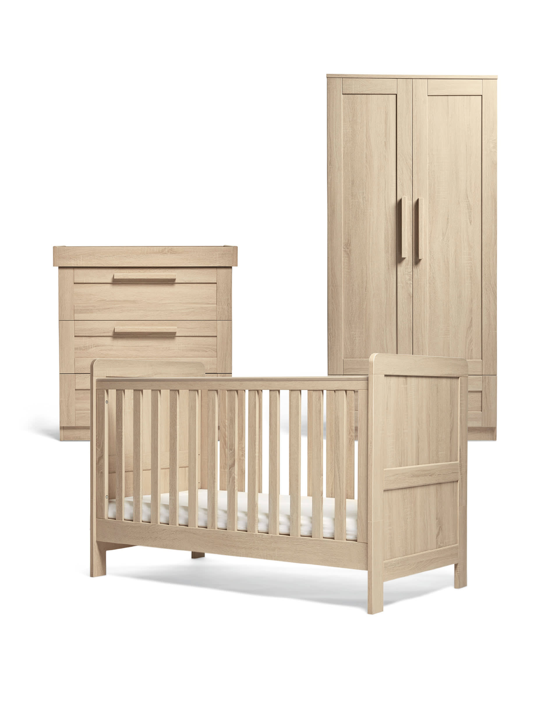 Atlas 3 Piece Cotbed Range with Dresser and Wardrobe | Mamas & Papas | M&S