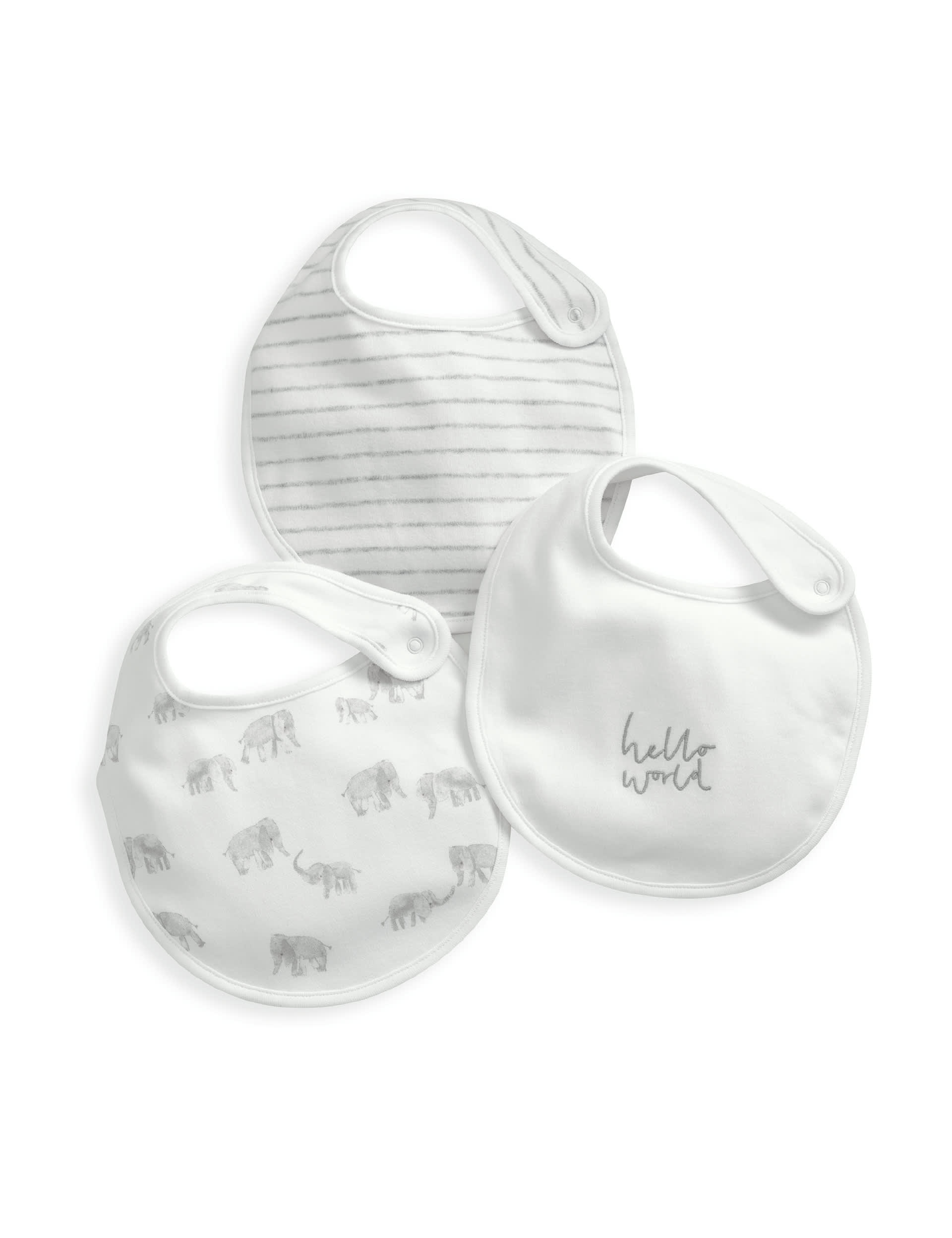 Elephant Bib Set 3 Pack | Mamas & Papas | M&S