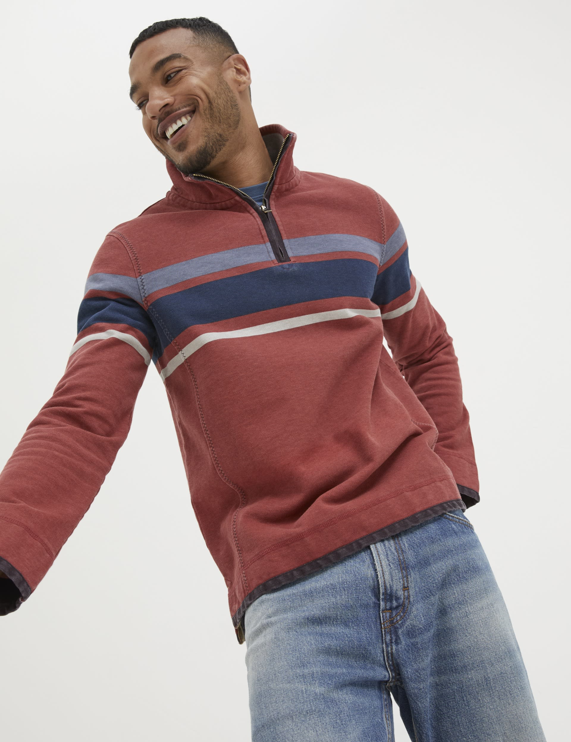 Men’s Half-Zip Sweatshirts & Hoodies | M&S