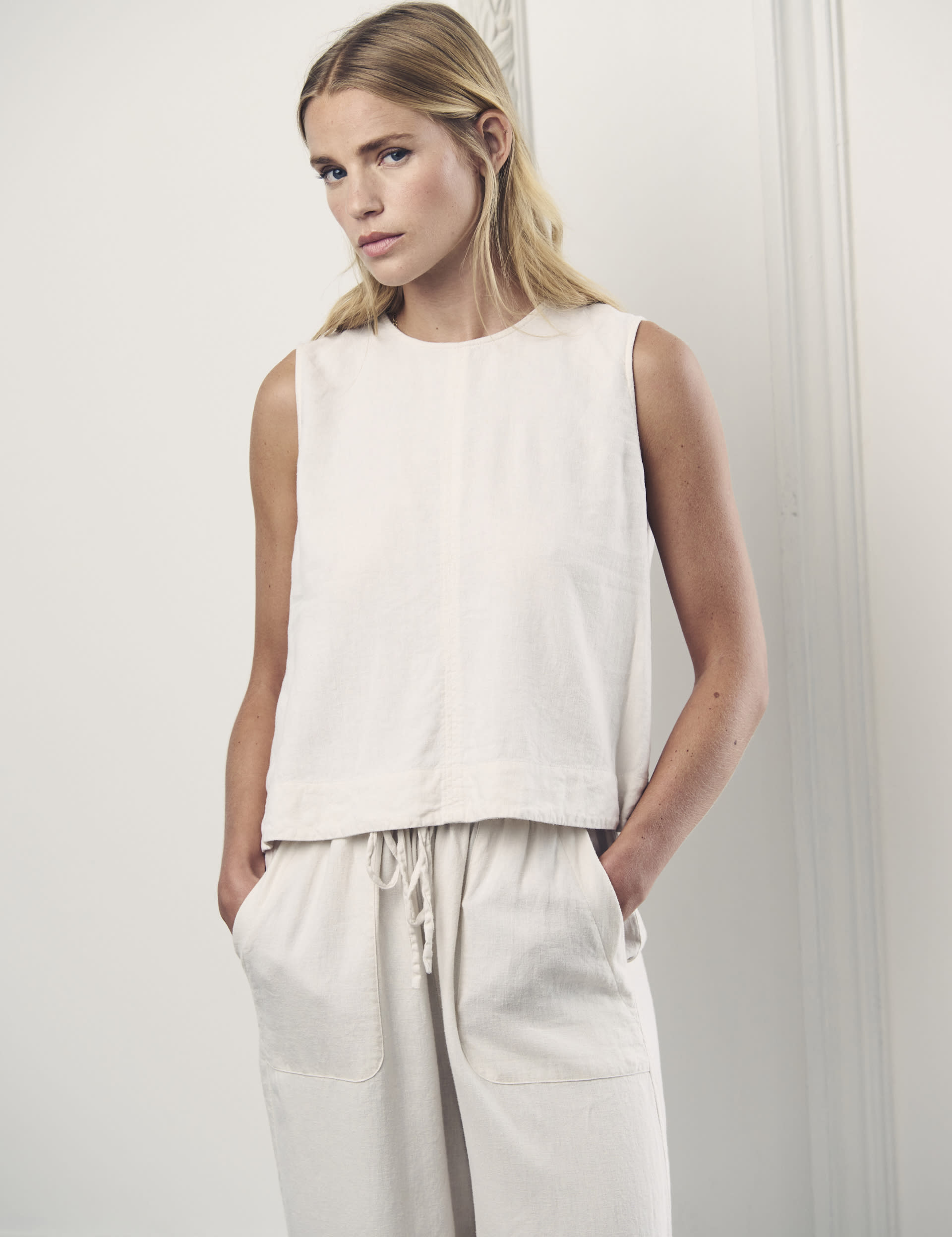 Women’s Linen Vest Tops | M&S