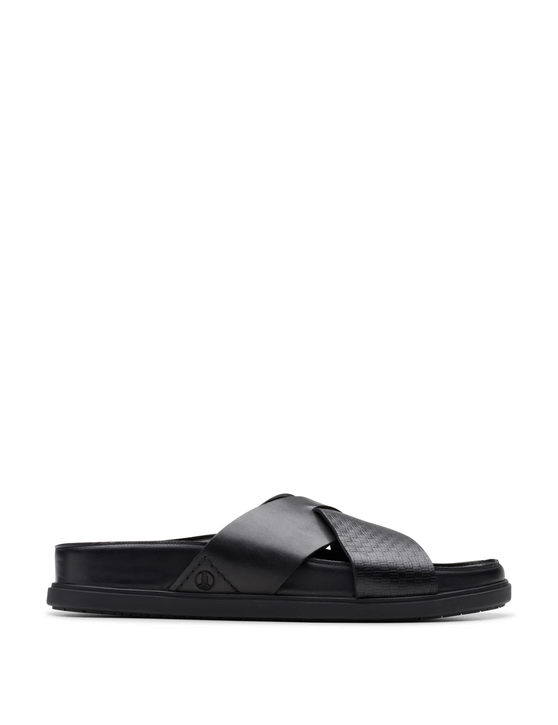 Leather Crossover Sliders | Clarks | M&S