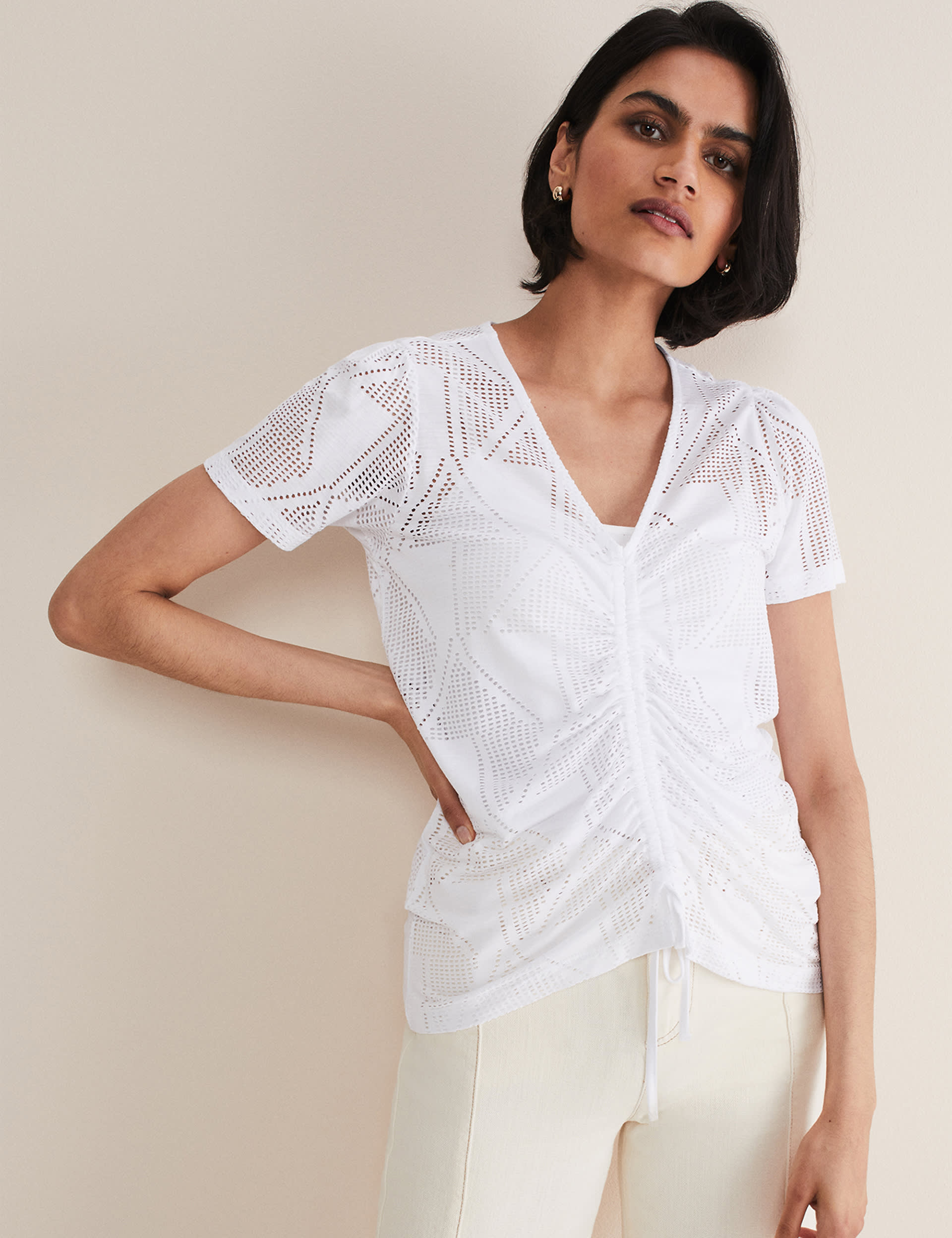 Cutwork Detail Top | Phase Eight | M&S