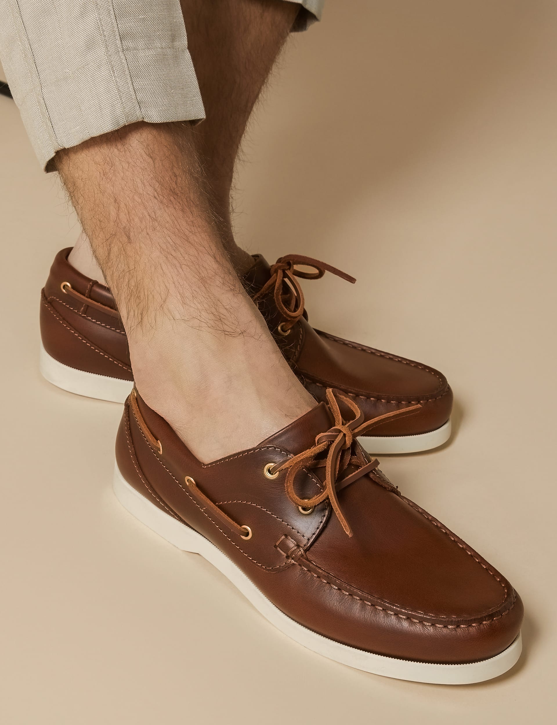 Leather Boat Shoes | Jones Bootmaker | M&S