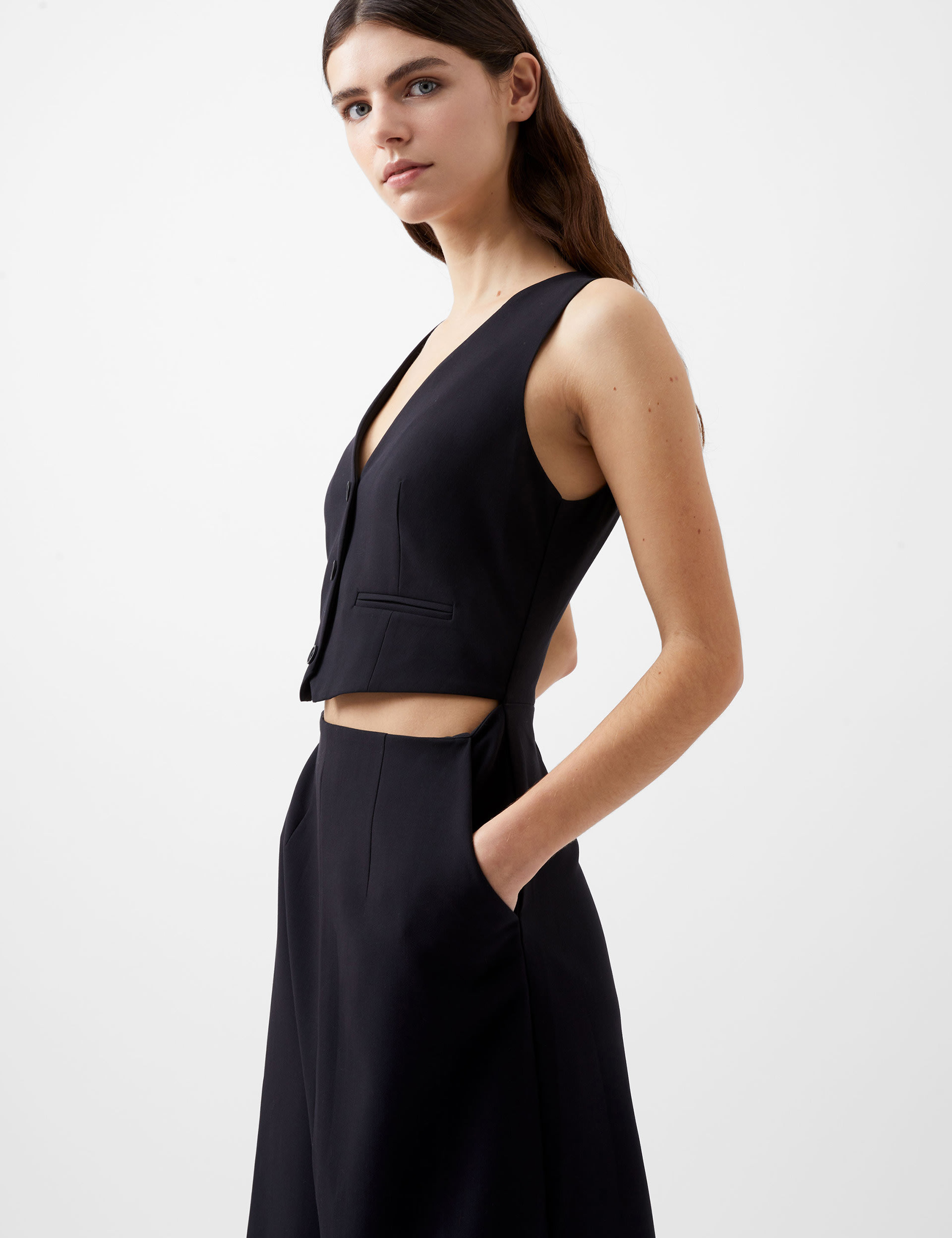 Twill Waistcoat Dress | French Connection | M&S
