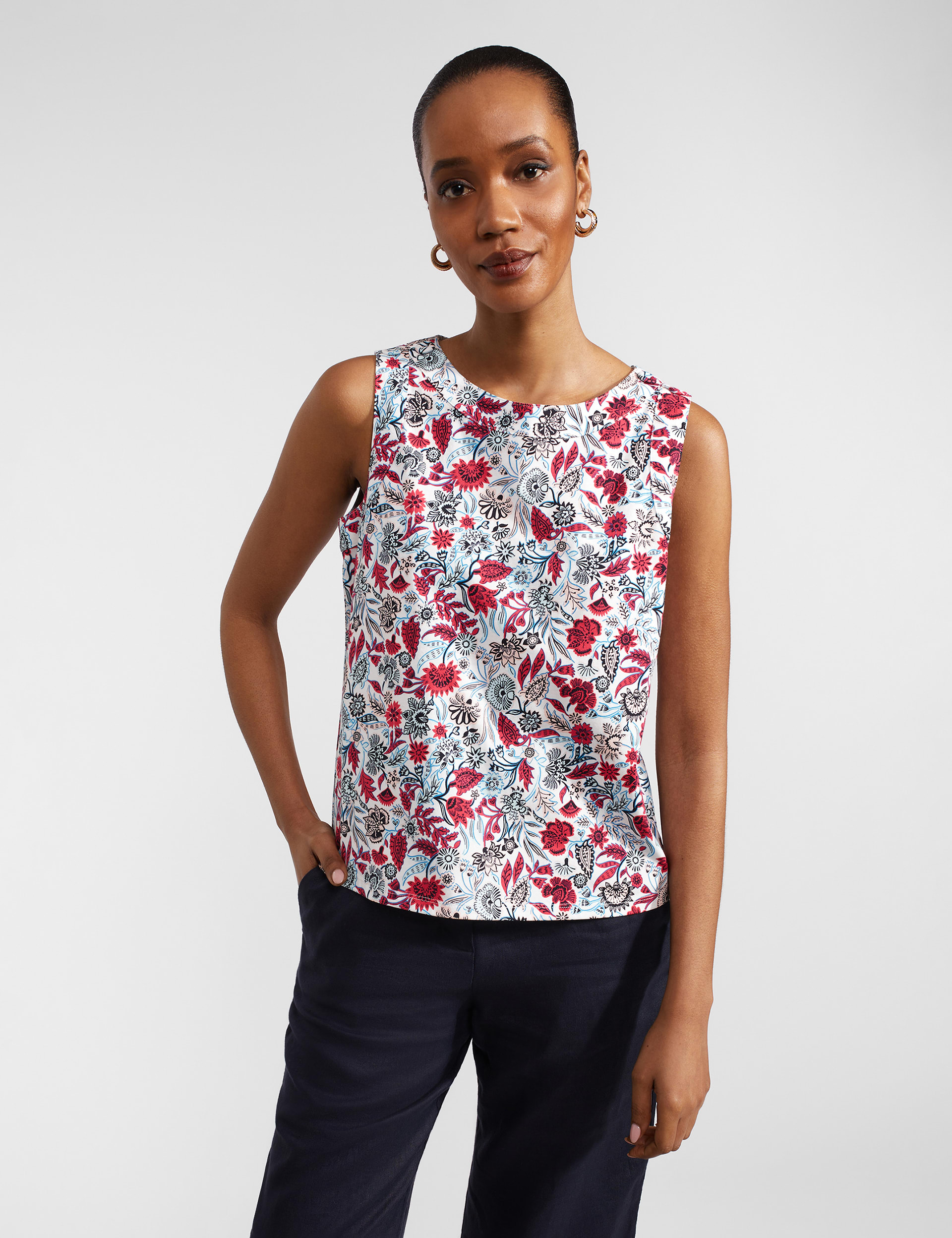 Pure Cotton Printed Top | HOBBS | M&S