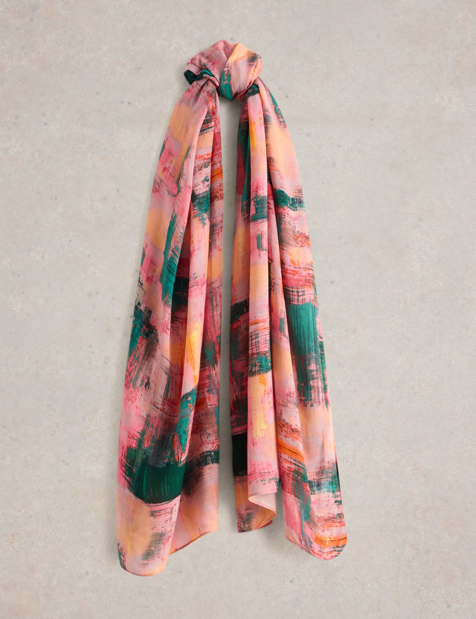 Brushed Printed Scarf | White Stuff | M&S
