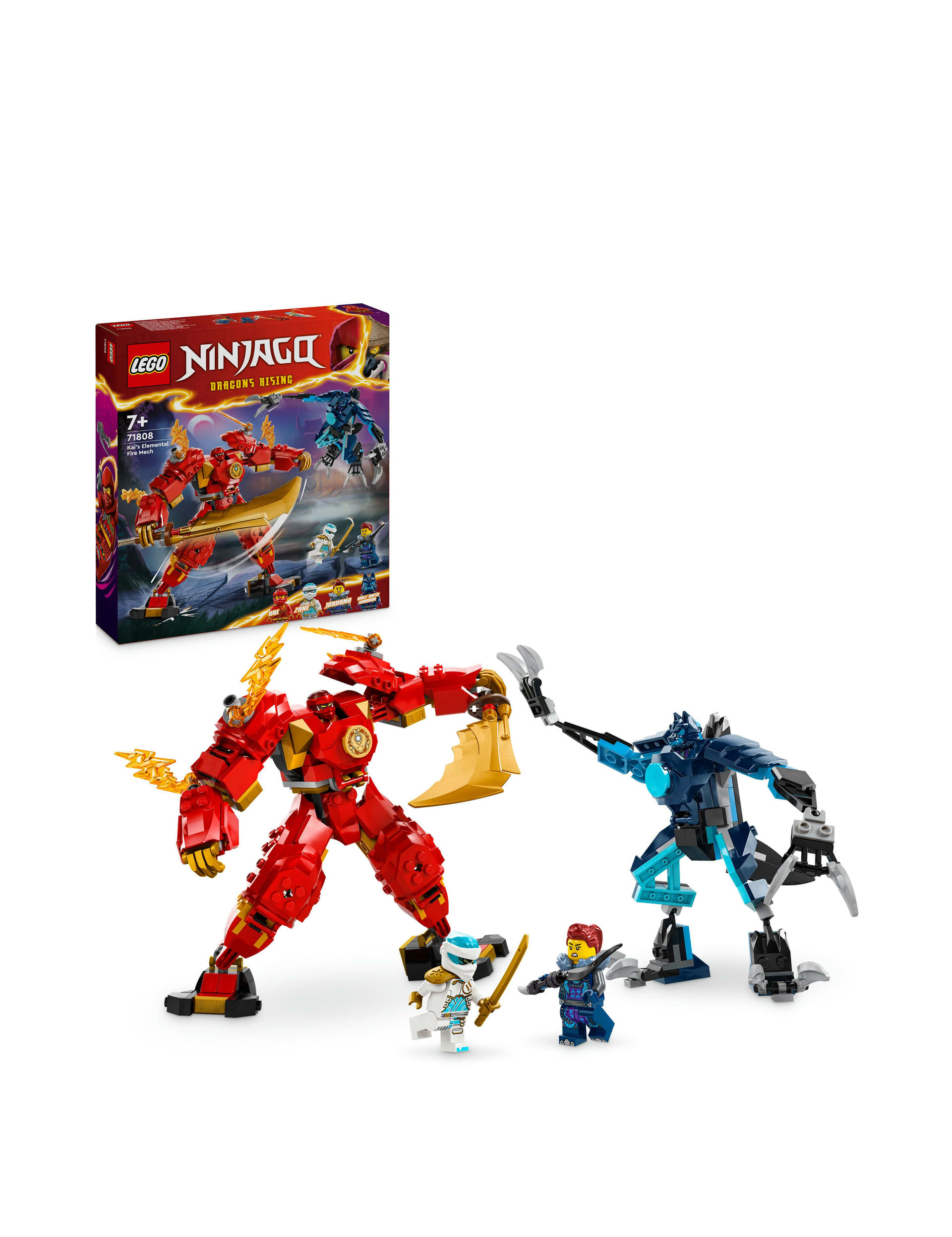 LEGO® NINJAGO Kai’s Elemental Fire Mech Toy Set 71808 (7+ Yrs) | Lego | M&S
