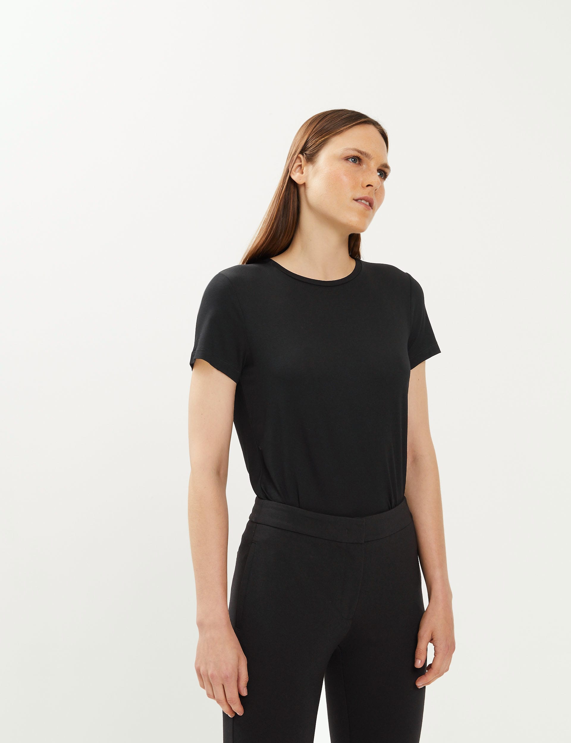 Jersey Crew Neck T-Shirt | JAEGER | M&S