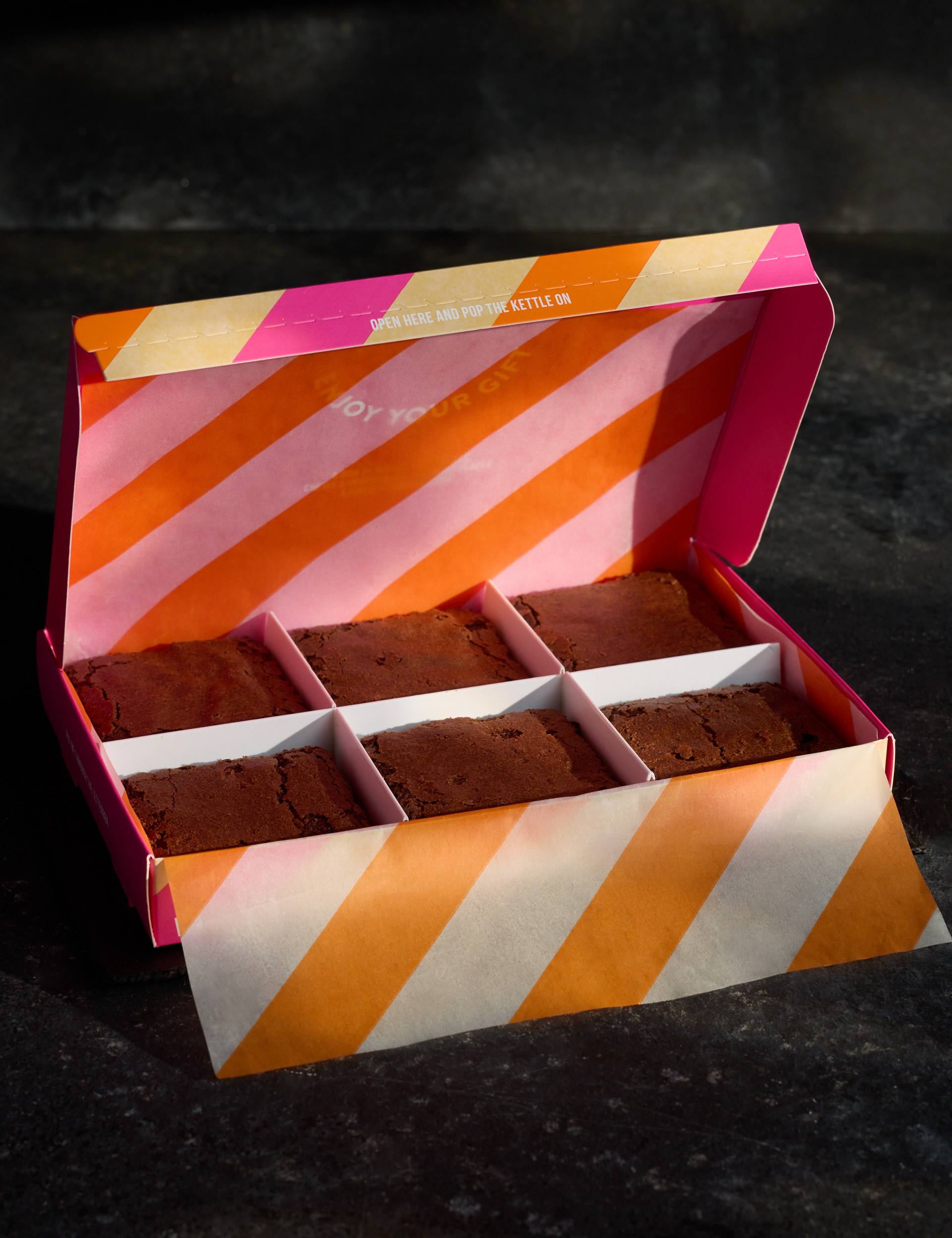 6 Indulgent Chocolate Brownies Letterbox Gift | M&S