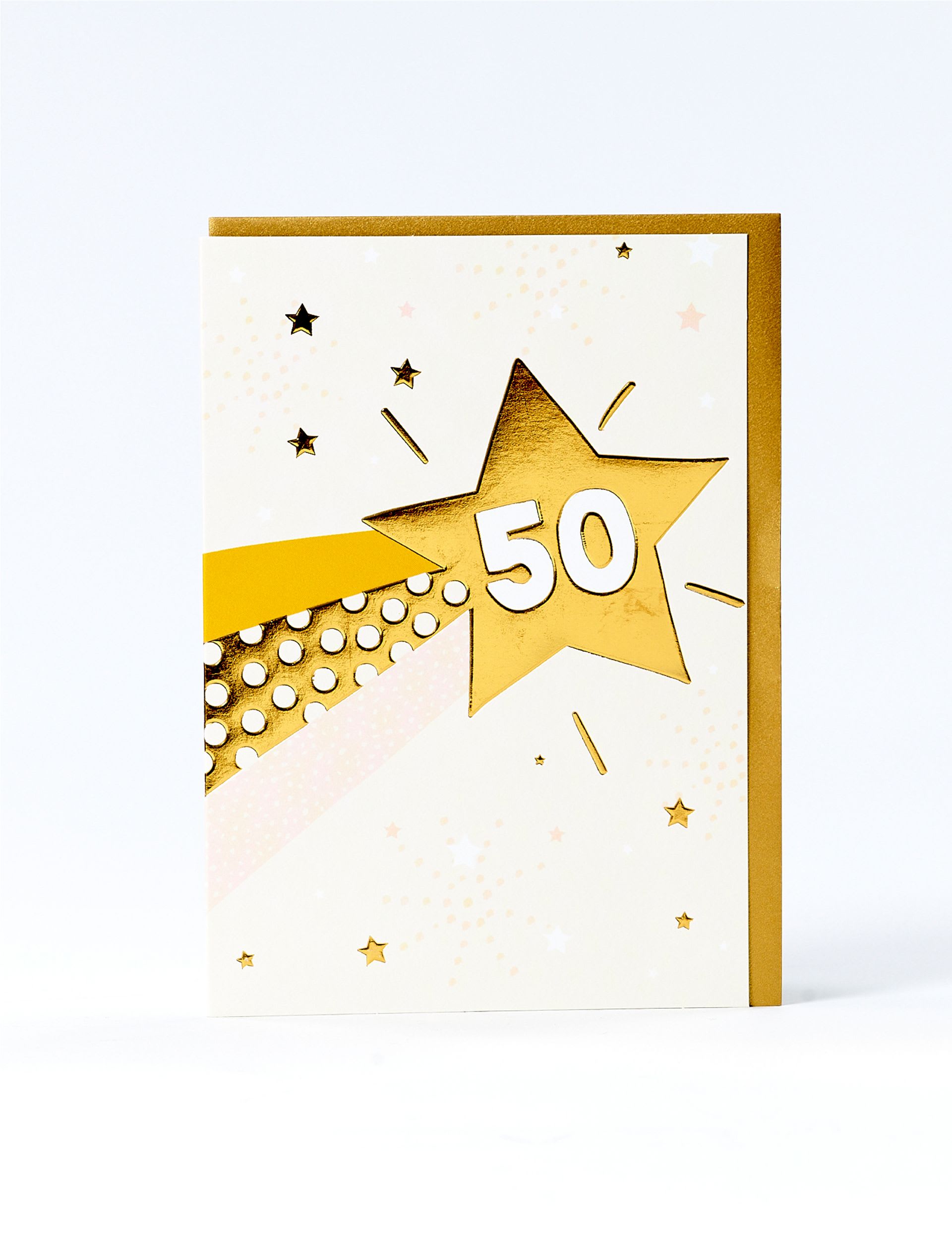 Shooting Star 50th Birthday Card | M&S