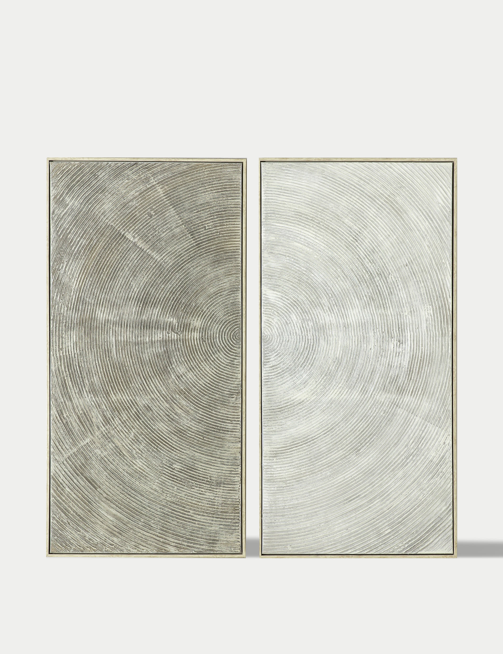 Set of 2 Spiral Duo Rectangle Framed Art | Gallery Direct | M&S
