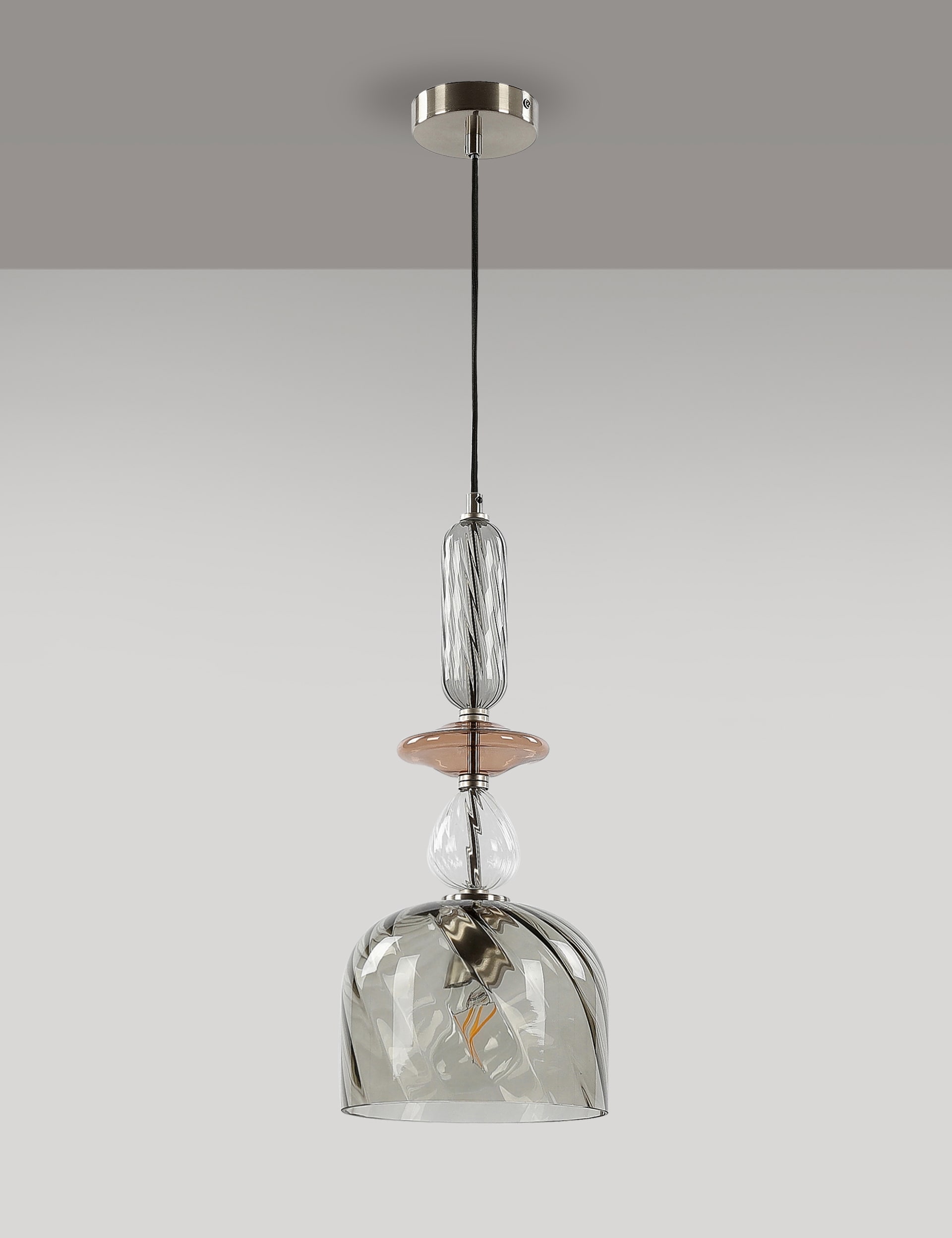 Ruby Glass Pendant Light | M&S Collection | M&S