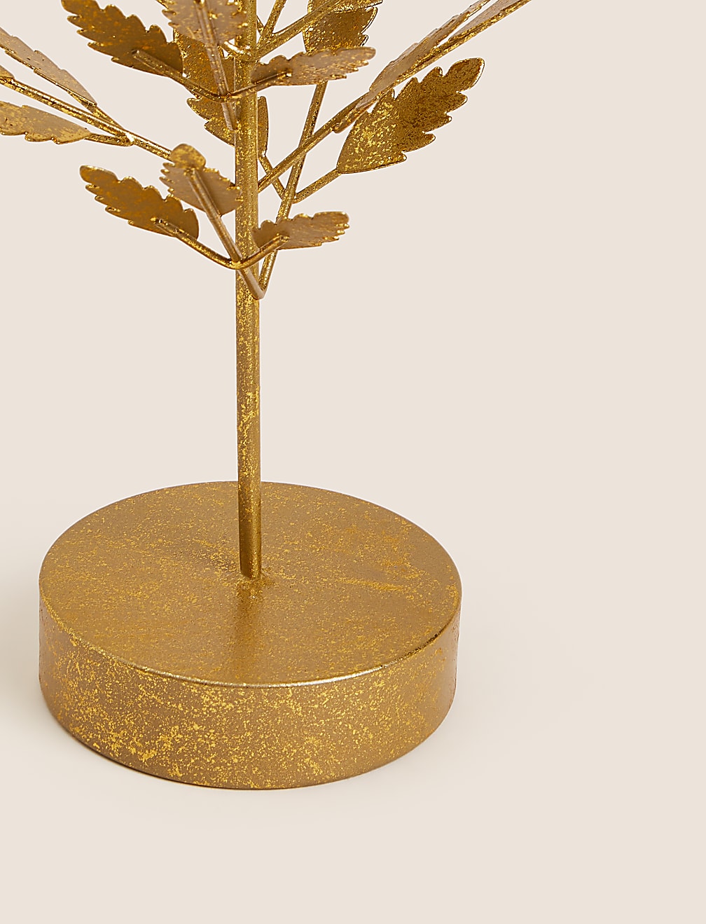 Buy Gold Wire Leaf Tree Decoration at Marks & Spencer