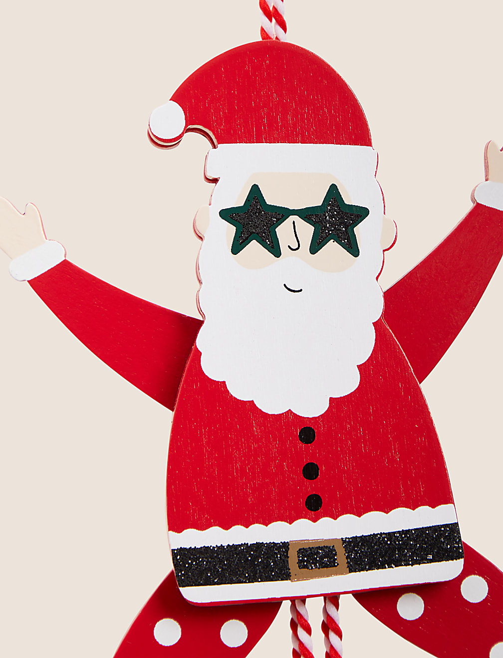 Disco Santa Claus Hanging Decoration