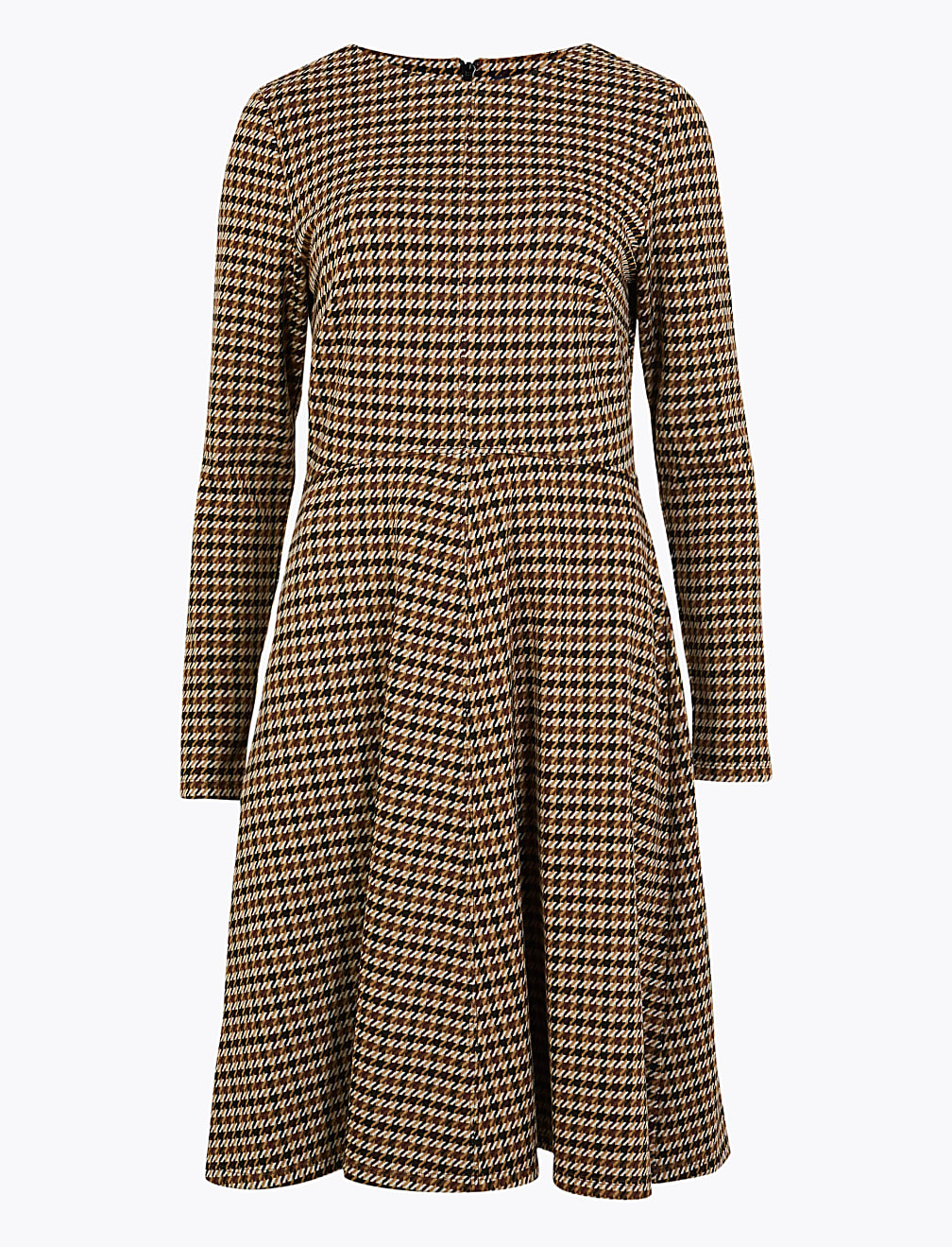 Buy Dogtooth Fit & Flare Dress at Marks & Spencer