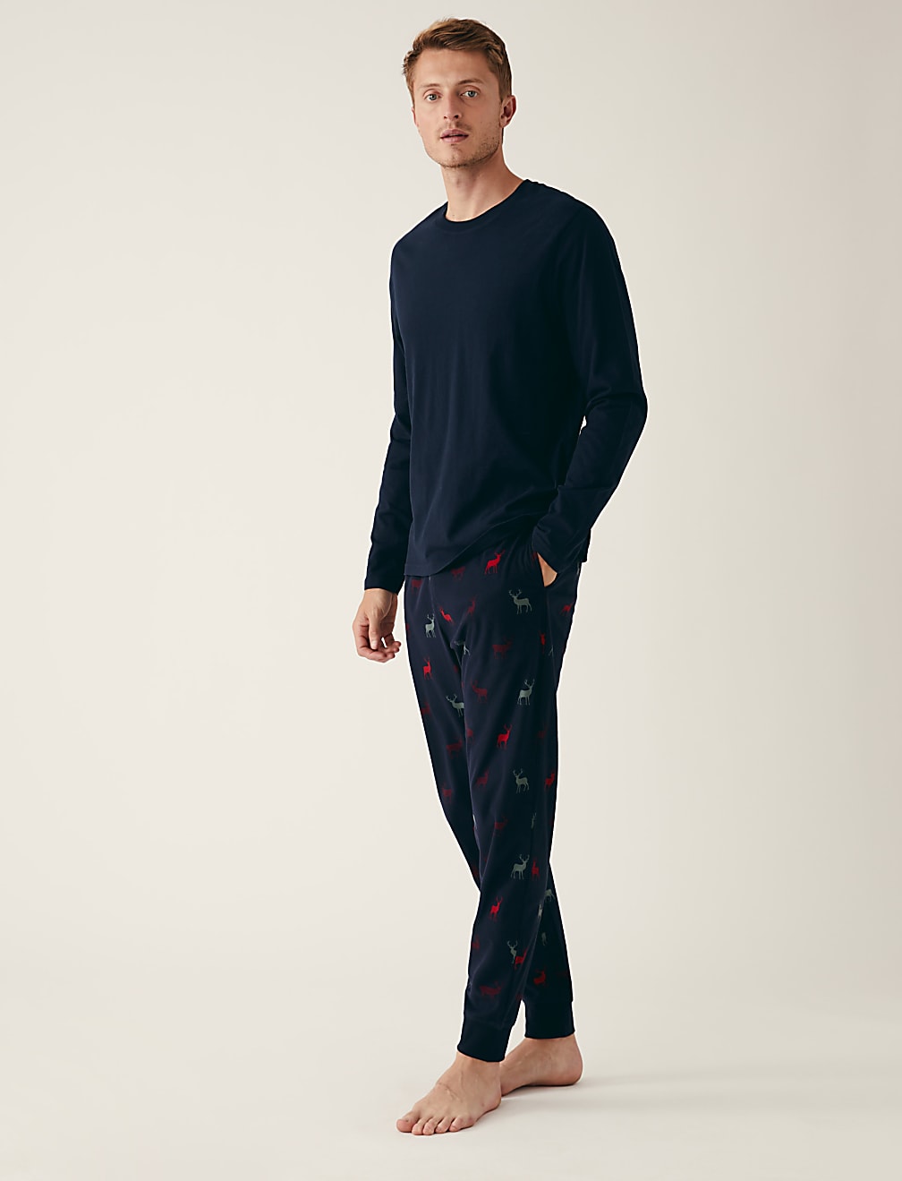 Buy Stag Print Loungewear Bottoms at Marks & Spencer