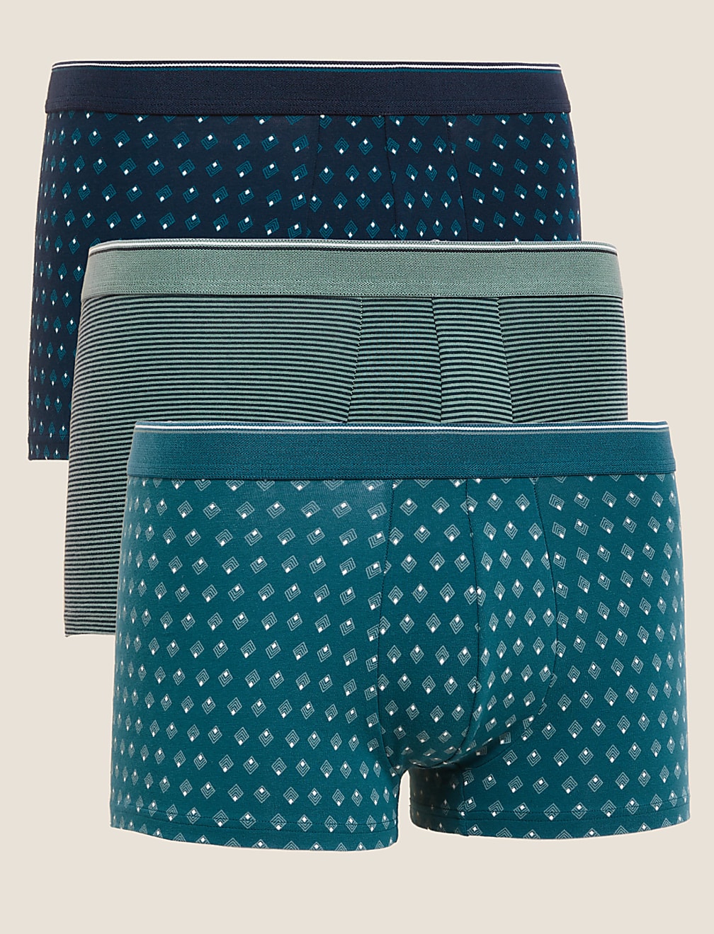 Buy 3pk Cotton Rich Cool & Fresh™ Hipsters at Marks & Spencer