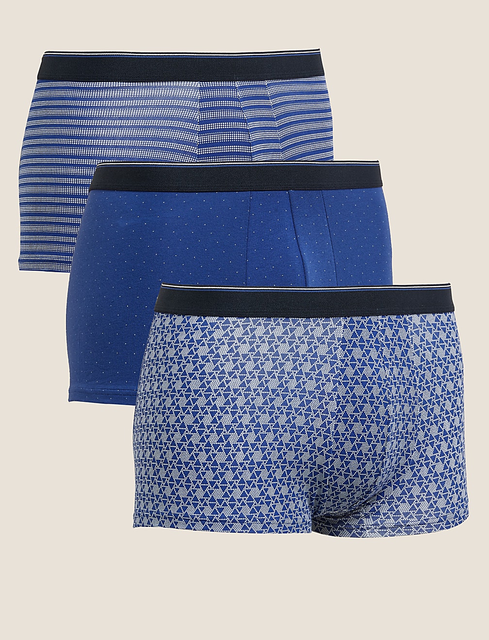 Buy 3pk Cotton Rich Cool & Fresh™ Hipsters at Marks & Spencer