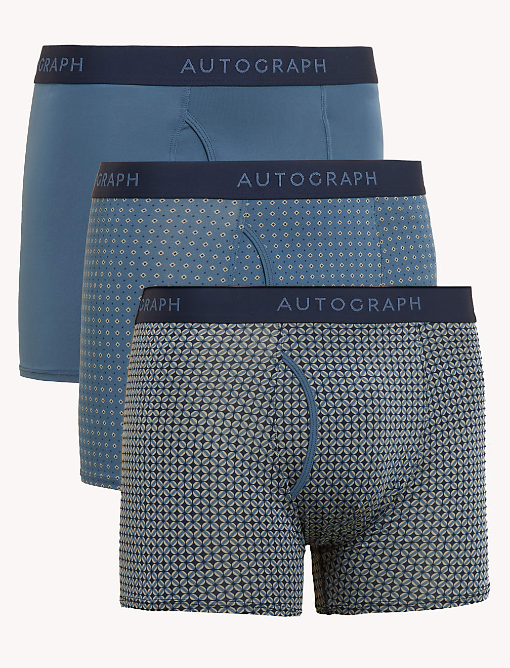 Buy 3pk Assorted Pattern Trunks at Marks & Spencer
