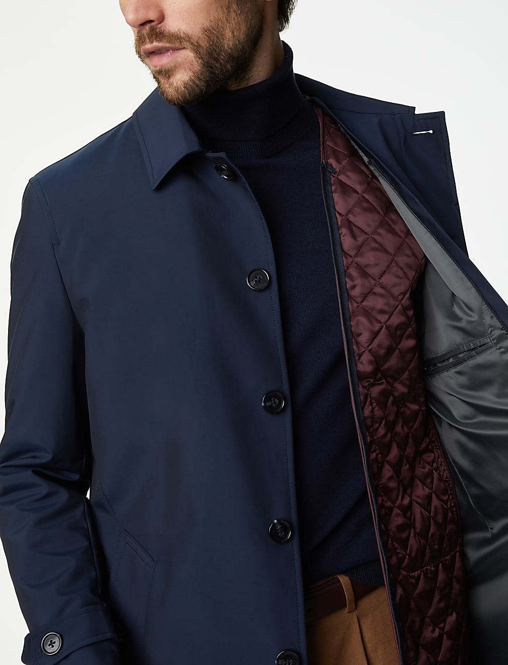 Buy Padded Mac with Stormwear™ at Marks & Spencer