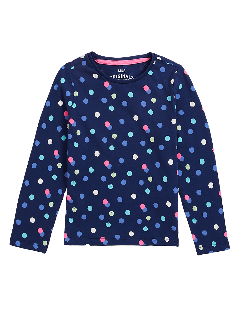 Buy Pure Cotton Spotted Top (2-8 Yrs) at Marks & Spencer