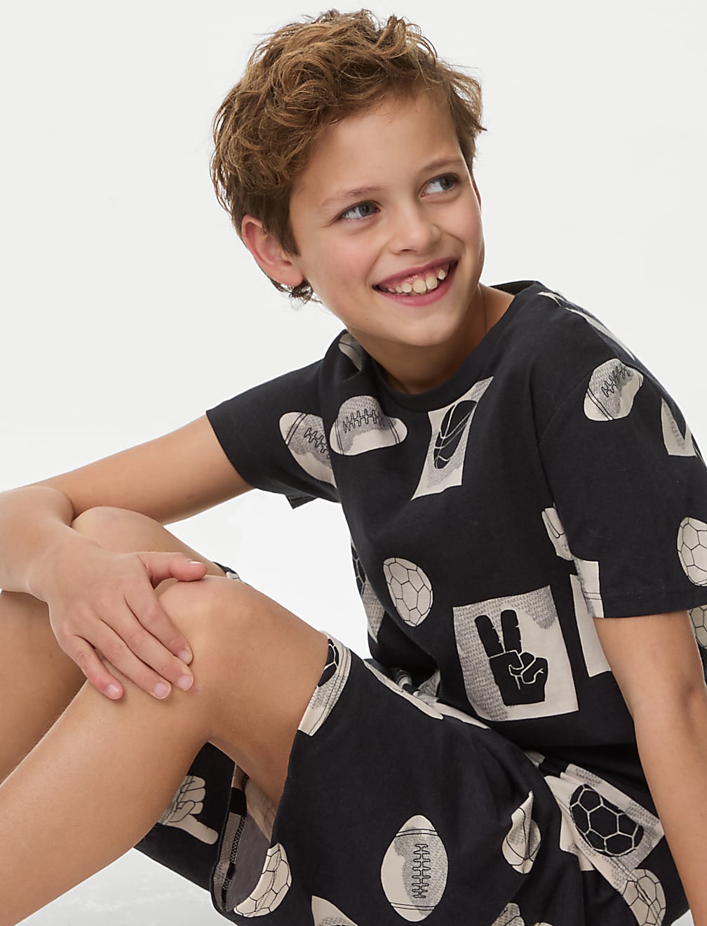Buy Pure Cotton Sports Pyjamas (7-14 Yrs) at Marks & Spencer