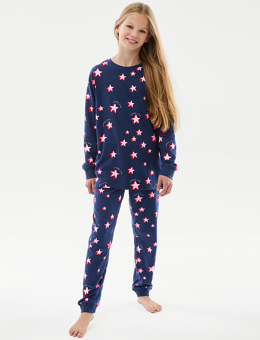 Buy Pure Cotton Star Pyjamas (1-16 Yrs) at Marks & Spencer
