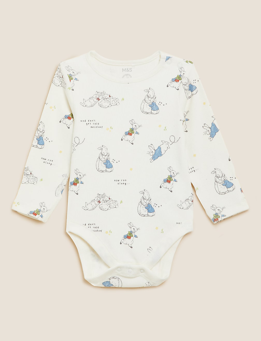 Buy 3pk Cotton Rich Peter Rabbit™ Bodysuits at Marks & Spencer