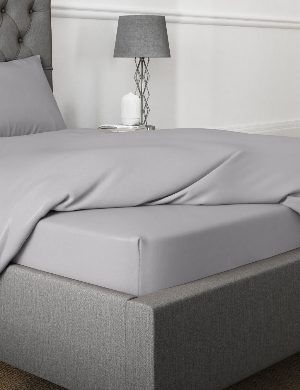 Egyptian Cotton 400 Thread Count Deep Fitted Sheet | M&S Collection | M&S