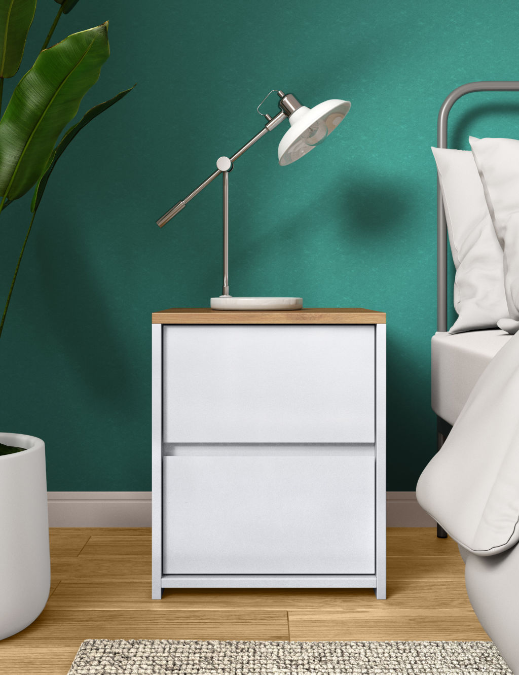 2 Drawer Bedside Table | M&S