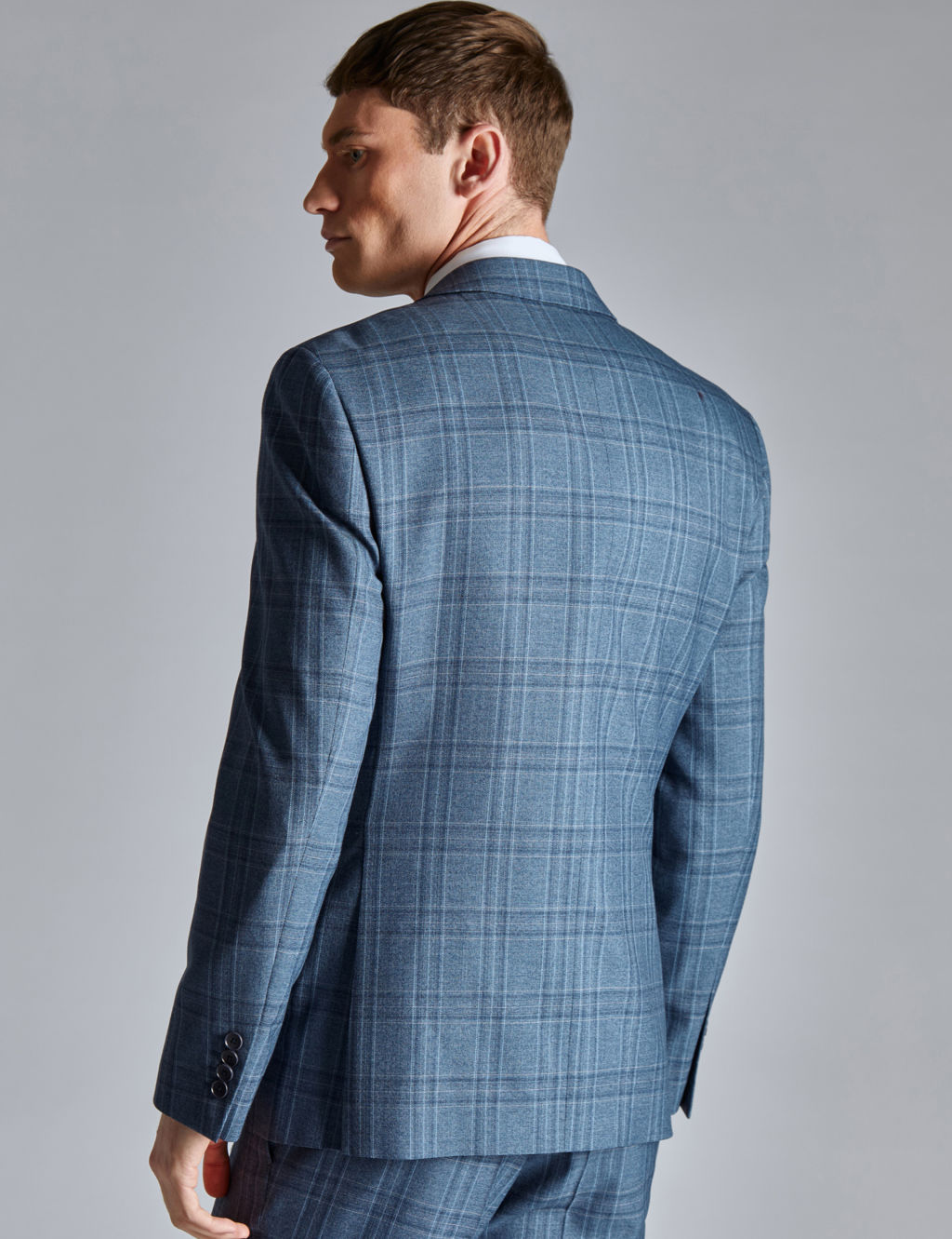 Slim Fit Wool Rich Check Suit | M&S