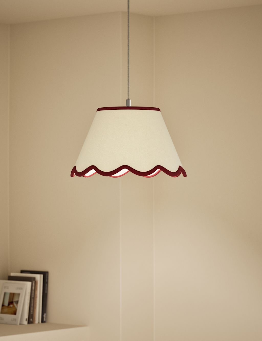 Large Scallop Trim Lamp Shade | M&S Collection | M&S